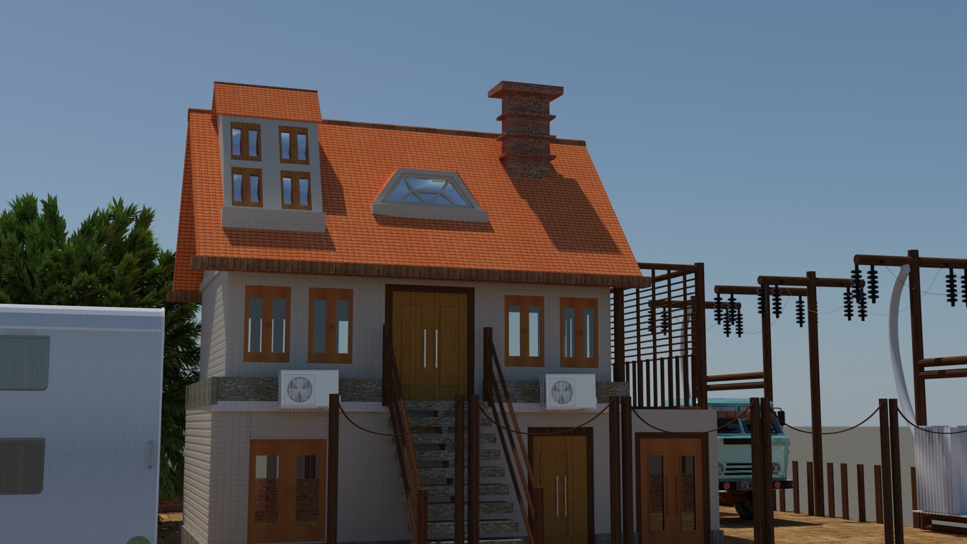 ArtStation - Game environment asset ( exterior house)