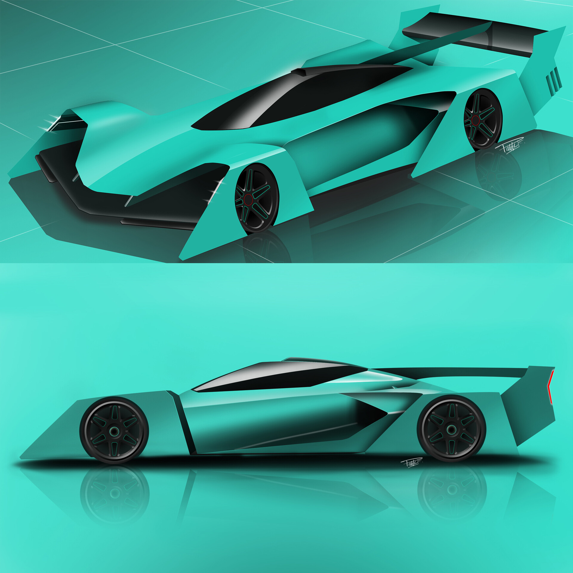ArtStation - WEC 2021 Hypercar class Concept EC02