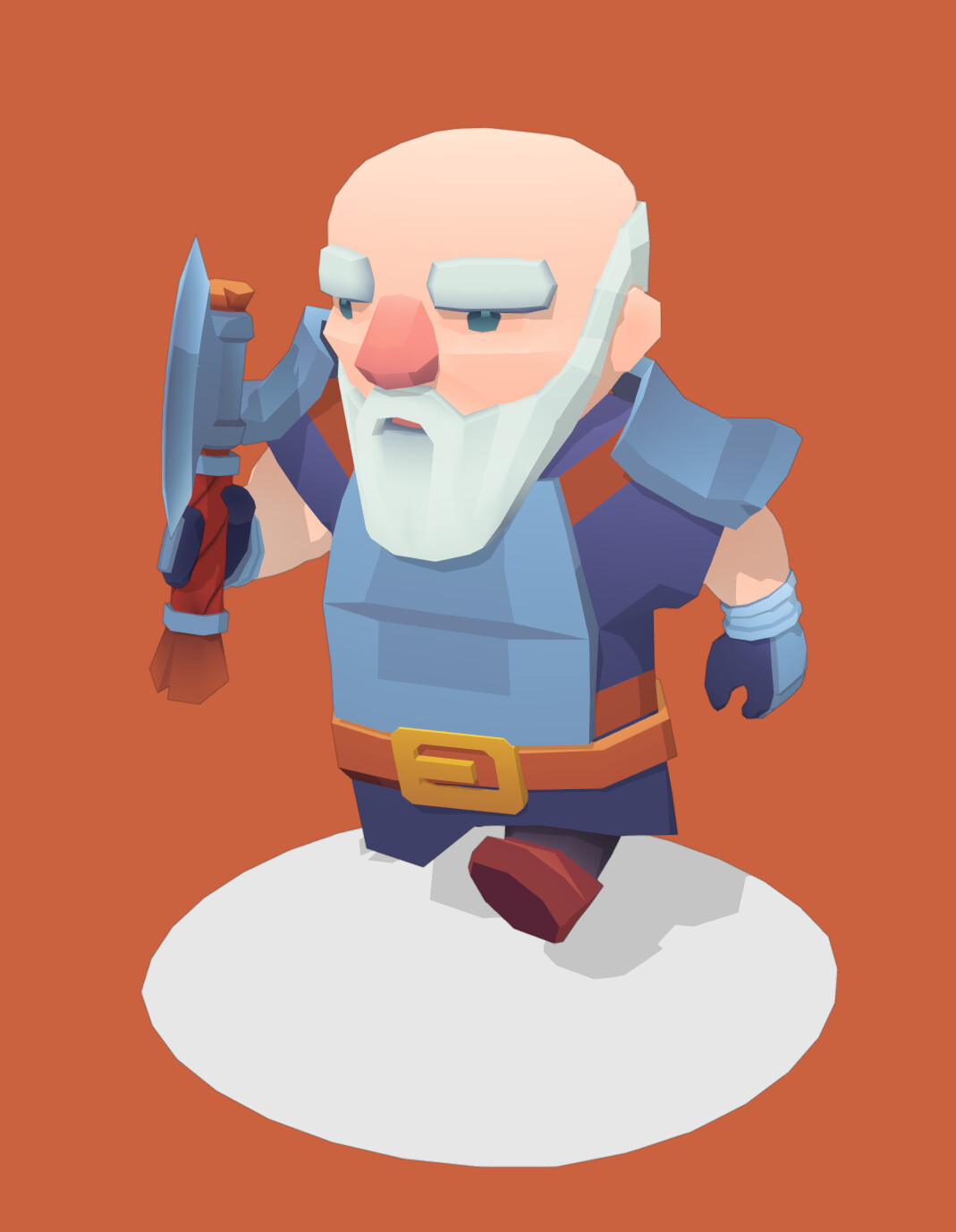 ArtStation - Low Poly Dwarf