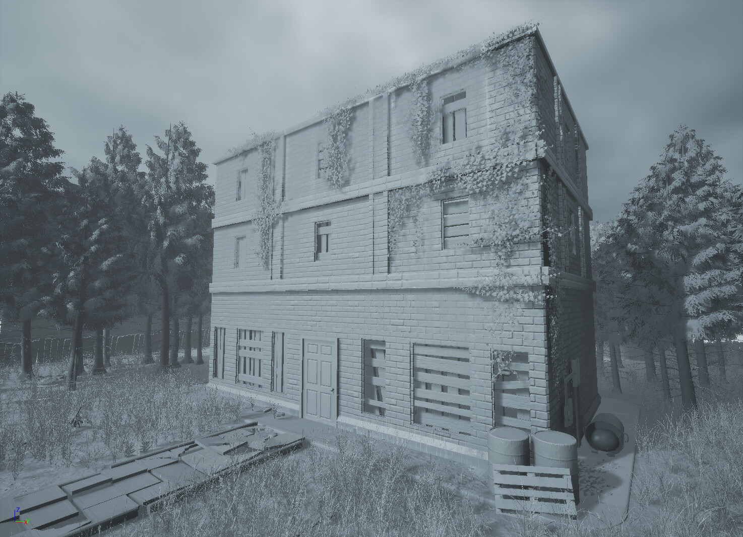 Andrew Zwaan - Abandoned Brick Building