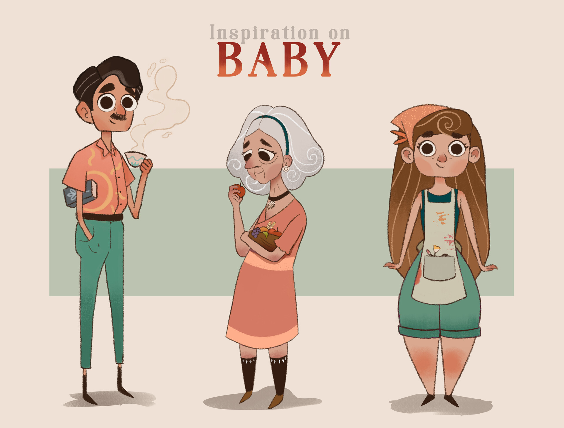 ArtStation - Final Lineup, character designs inspired by Baby, book by ...