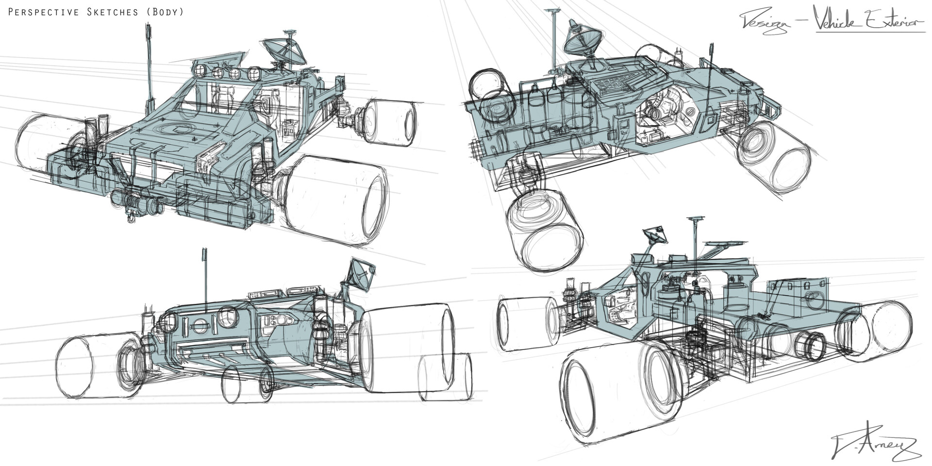 ArtStation - Amphibious Planetary Rover Concept Art