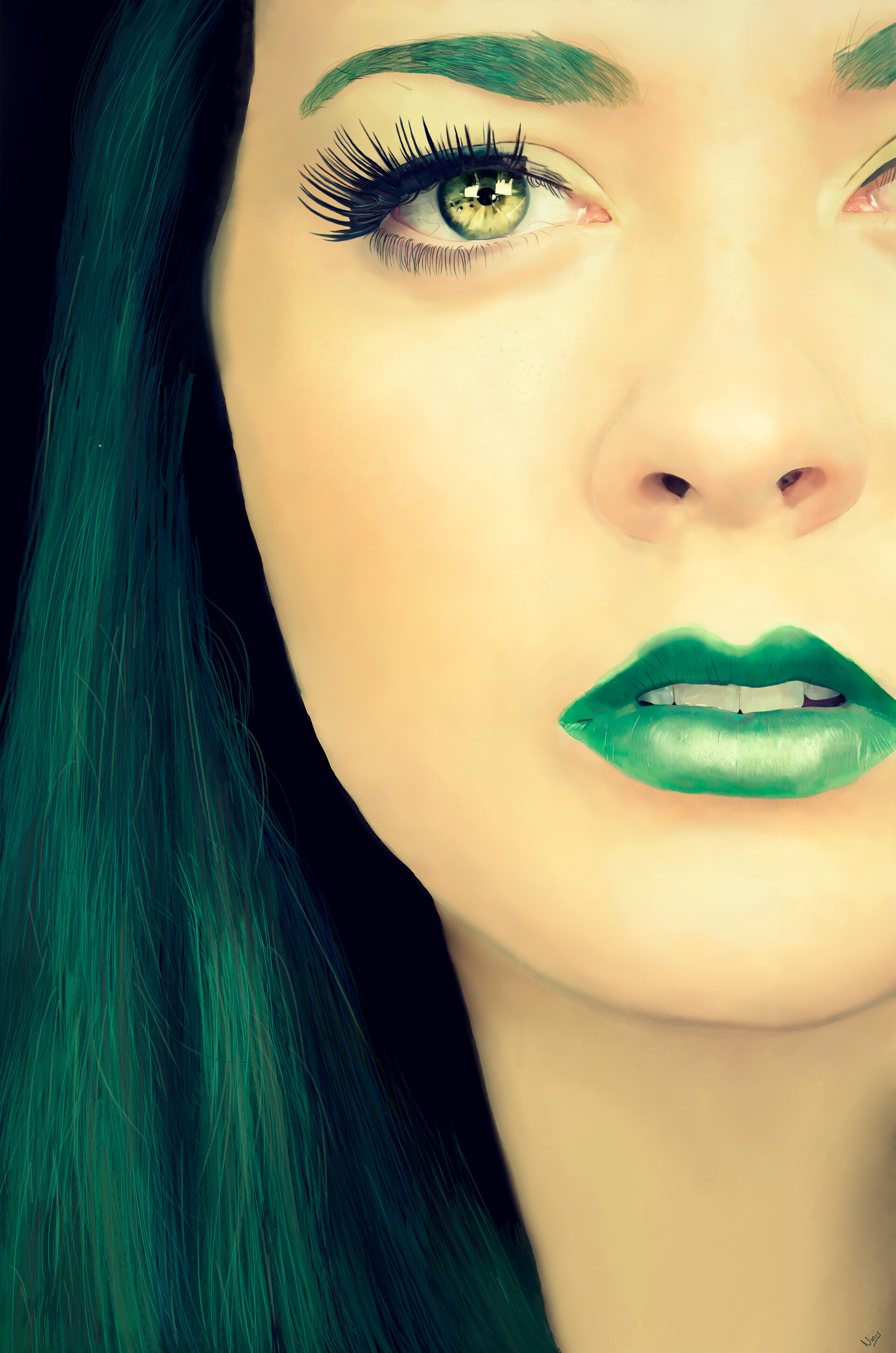 ArtStation - La fille en vert.