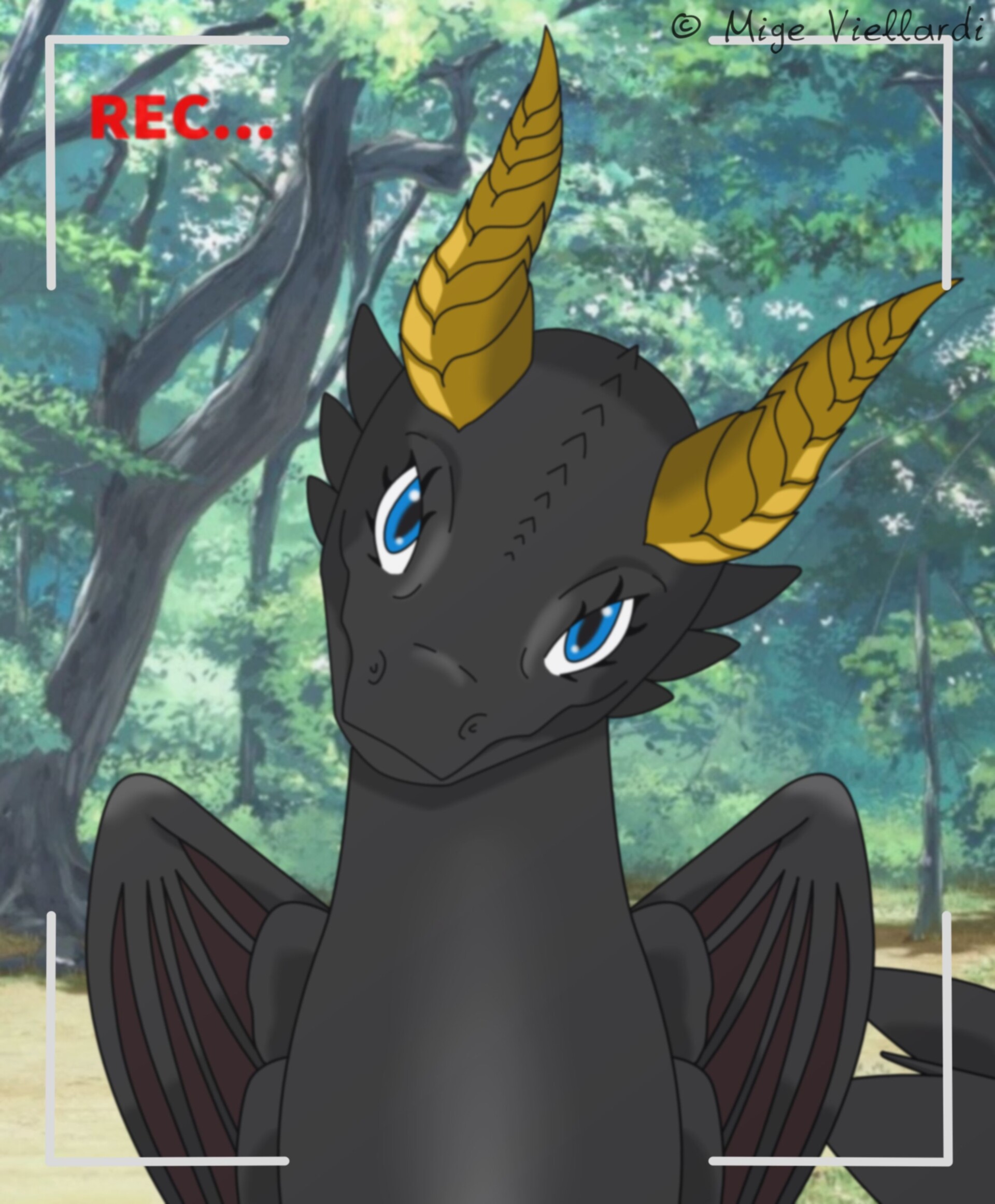 ArtStation - Original Character: Kitty the Black Dragon