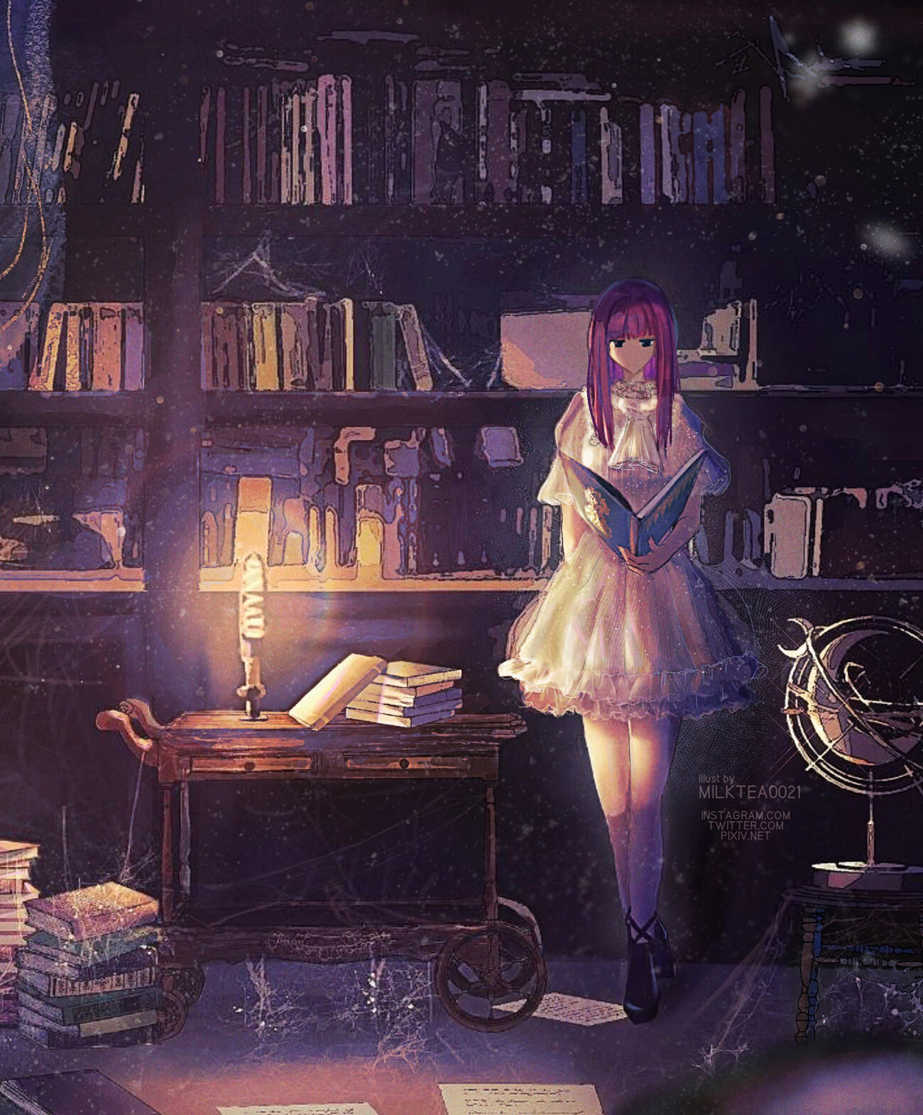 Milk tea - Midnight library