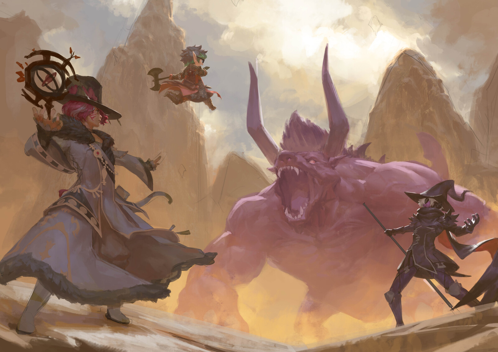 ff14 behemoth fight