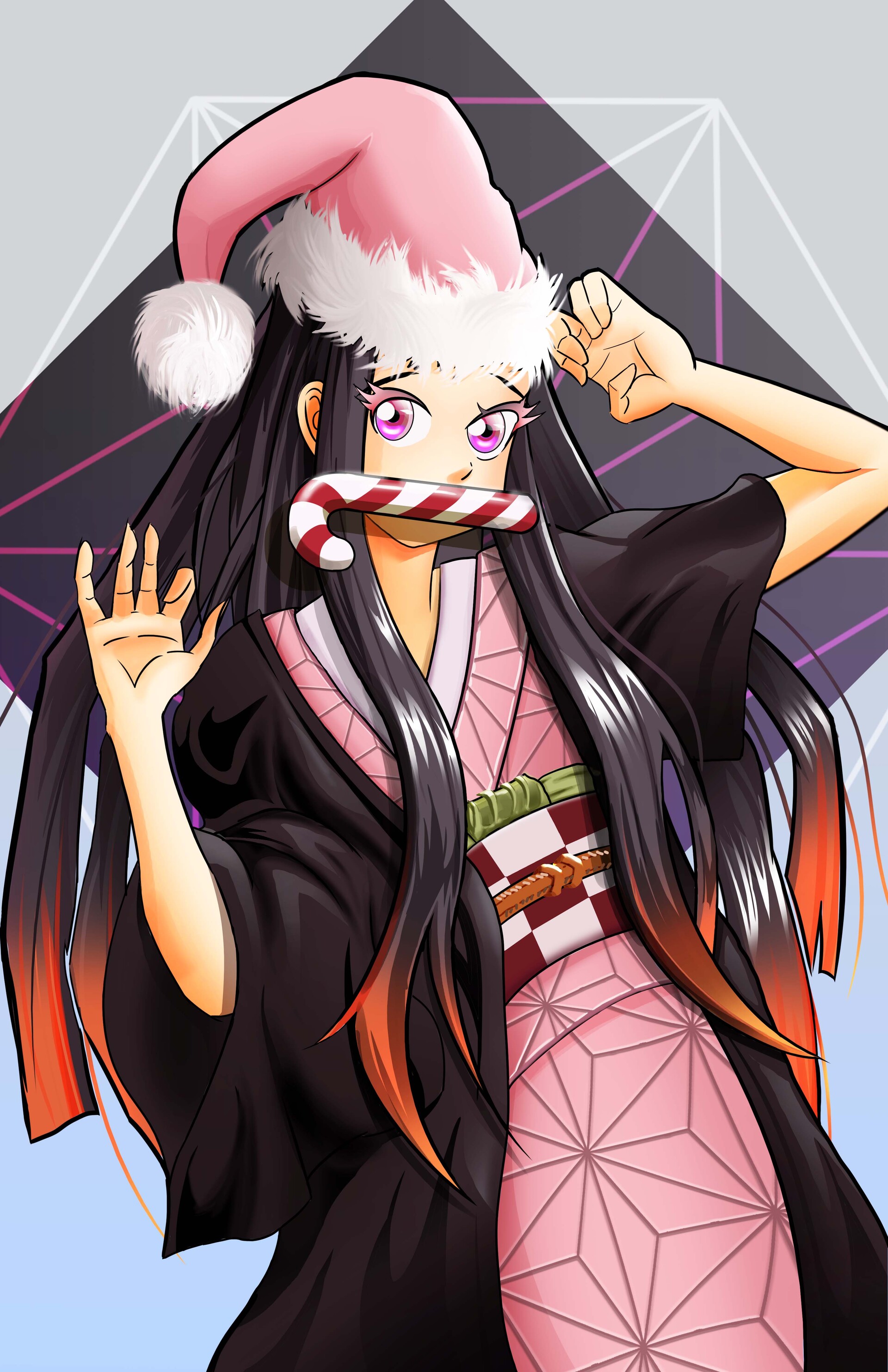 ArtStation - Nezuko Kamado XMas