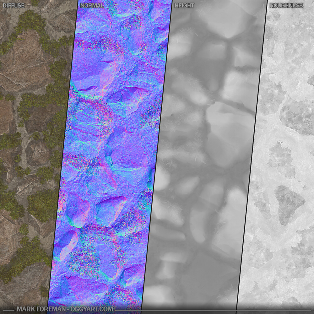 Mark Foreman - Medieval Rubble Stone Wall - Substance Source Signature ...