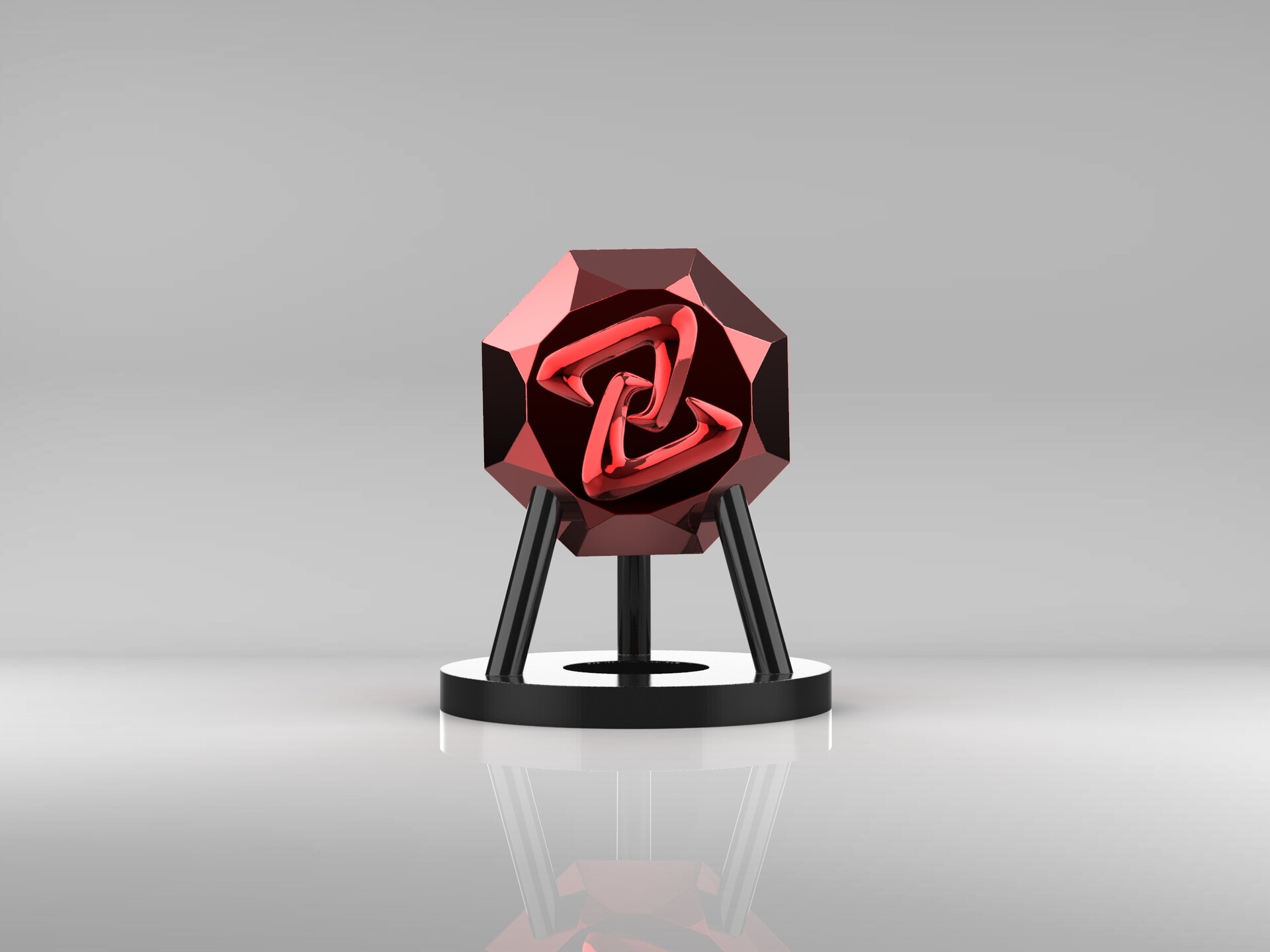 Brendon Burke - Phantom Ranger Power Ruby with Display Stand 3D print model
