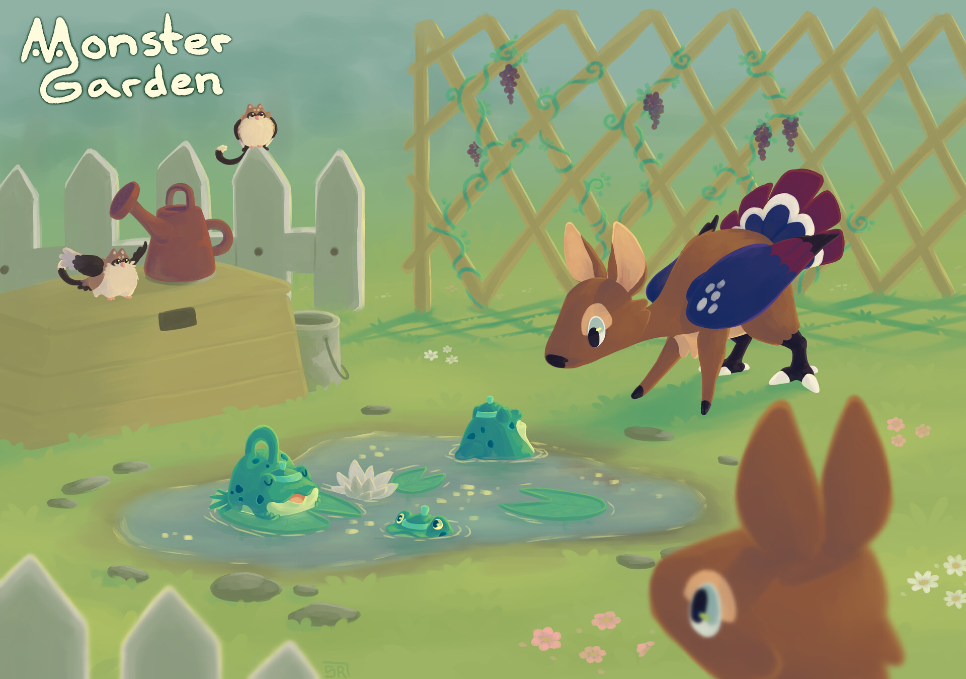 ArtStation - "Monster Garden" Garden Concepts