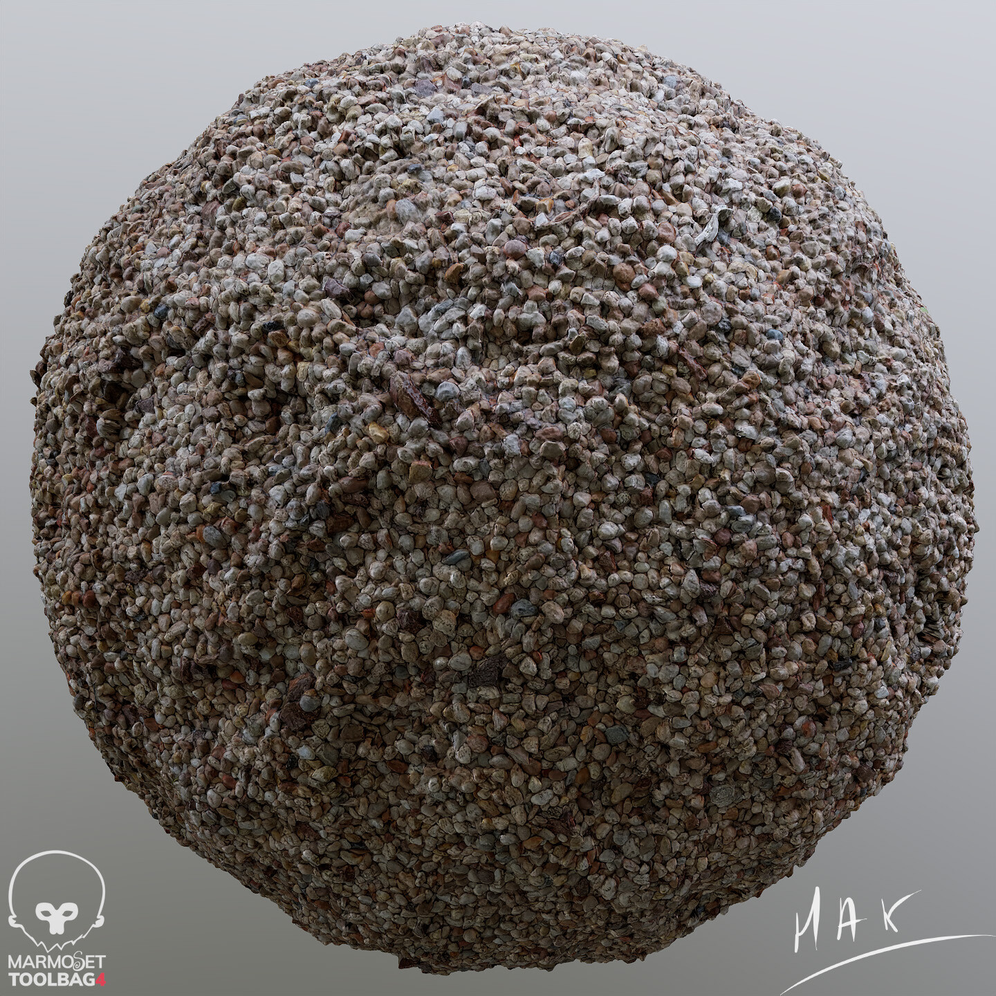 MAKRAM DAOU - Gravel & Pebbles - Photogrammetry based Environment Material