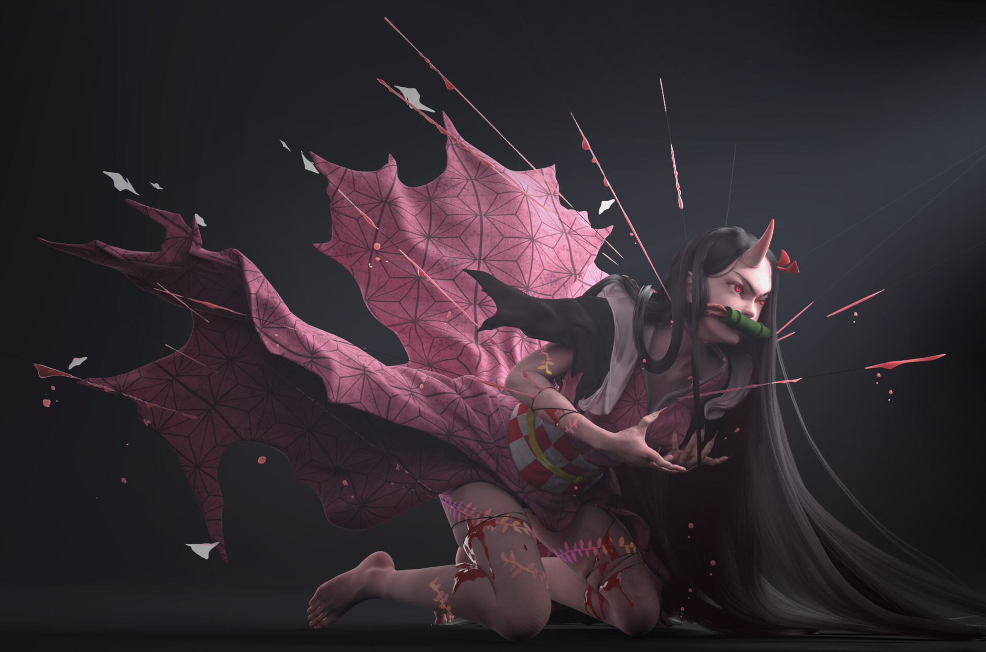 ArtStation - Demon Slayer nezuko