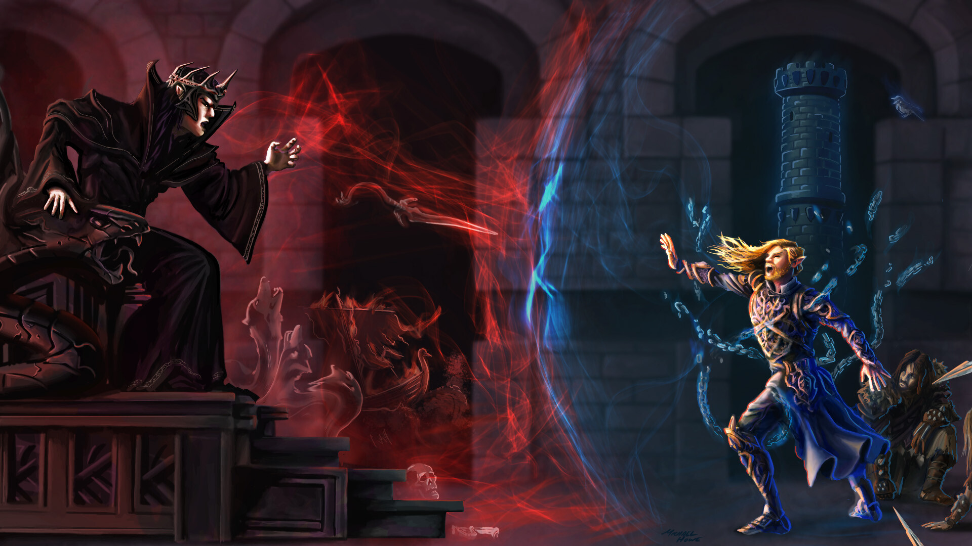 ArtStation - The Battle of Finrod and Sauron - Song Art