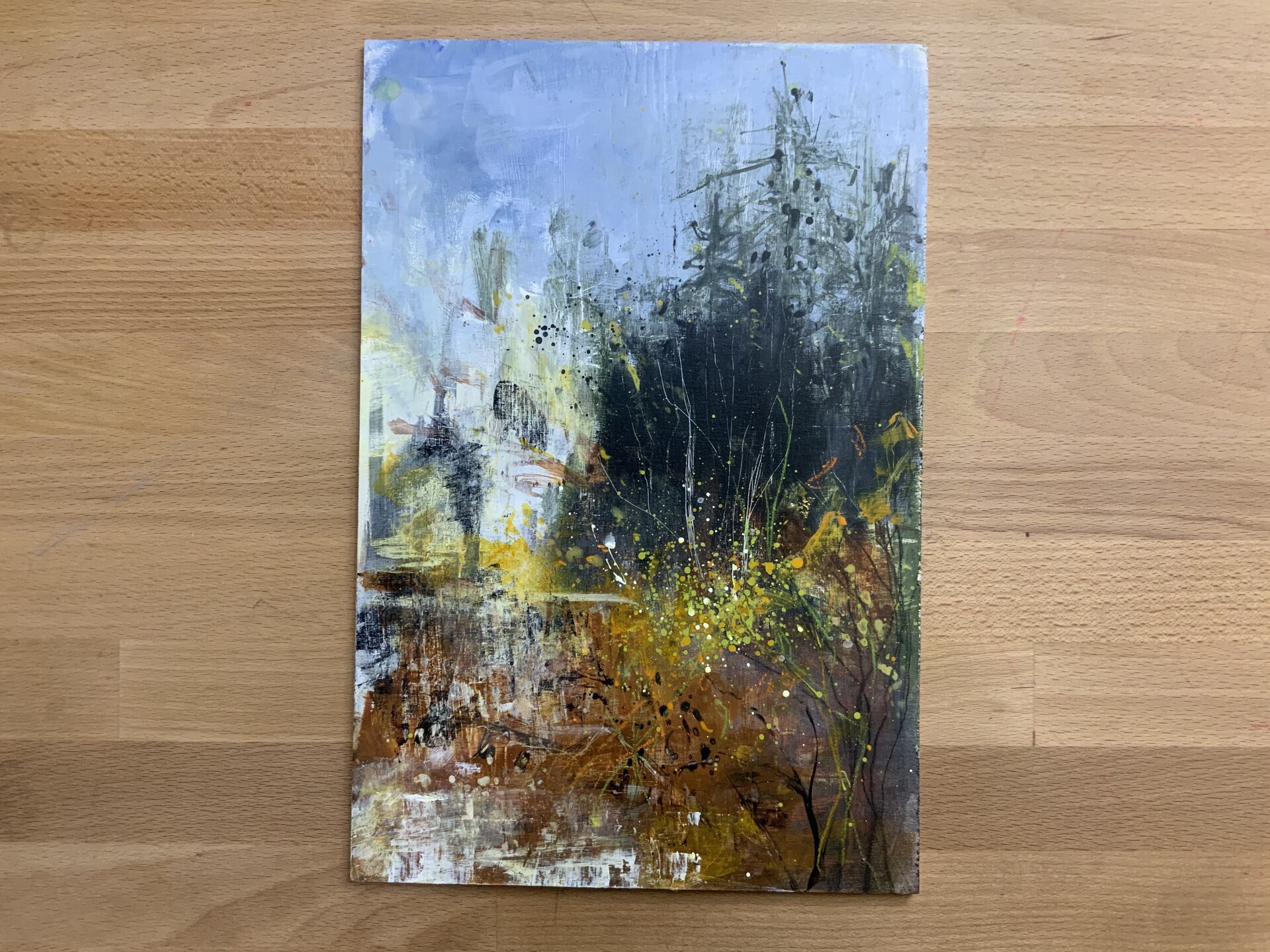 ArtStation - “Hideout” - Abstract Expressionism landscape