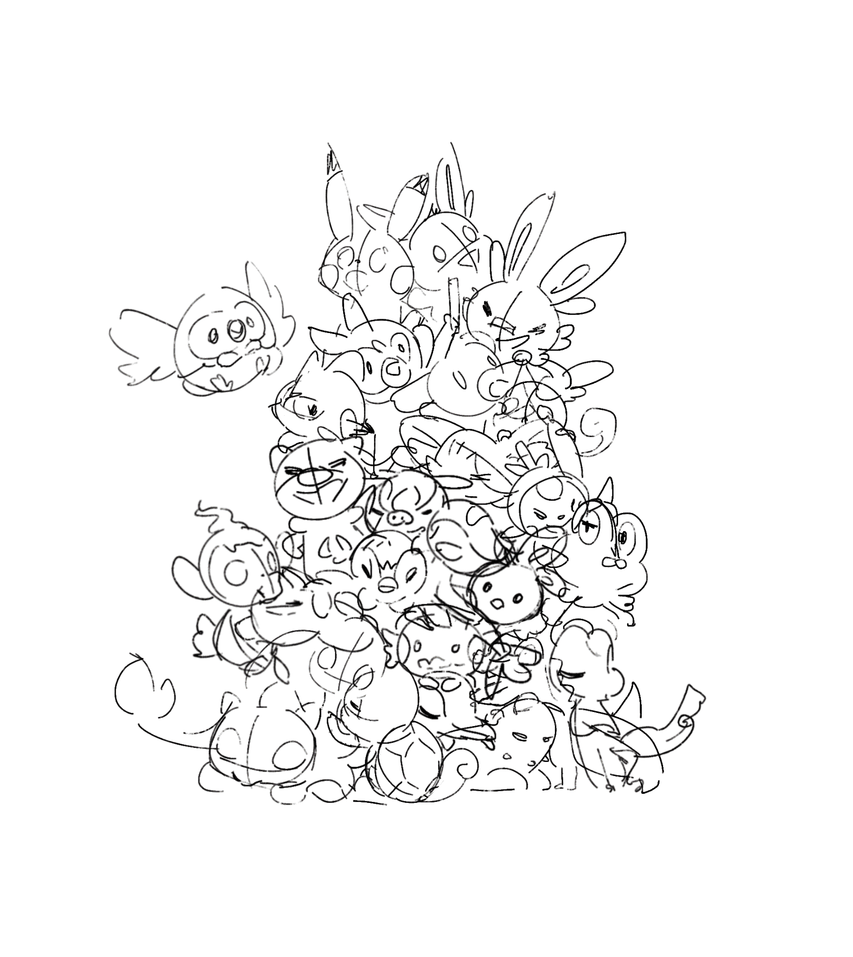 coloring pages pokemon tepig and mudkip