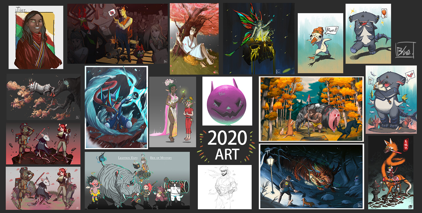 ArtStation - 2020 art summary