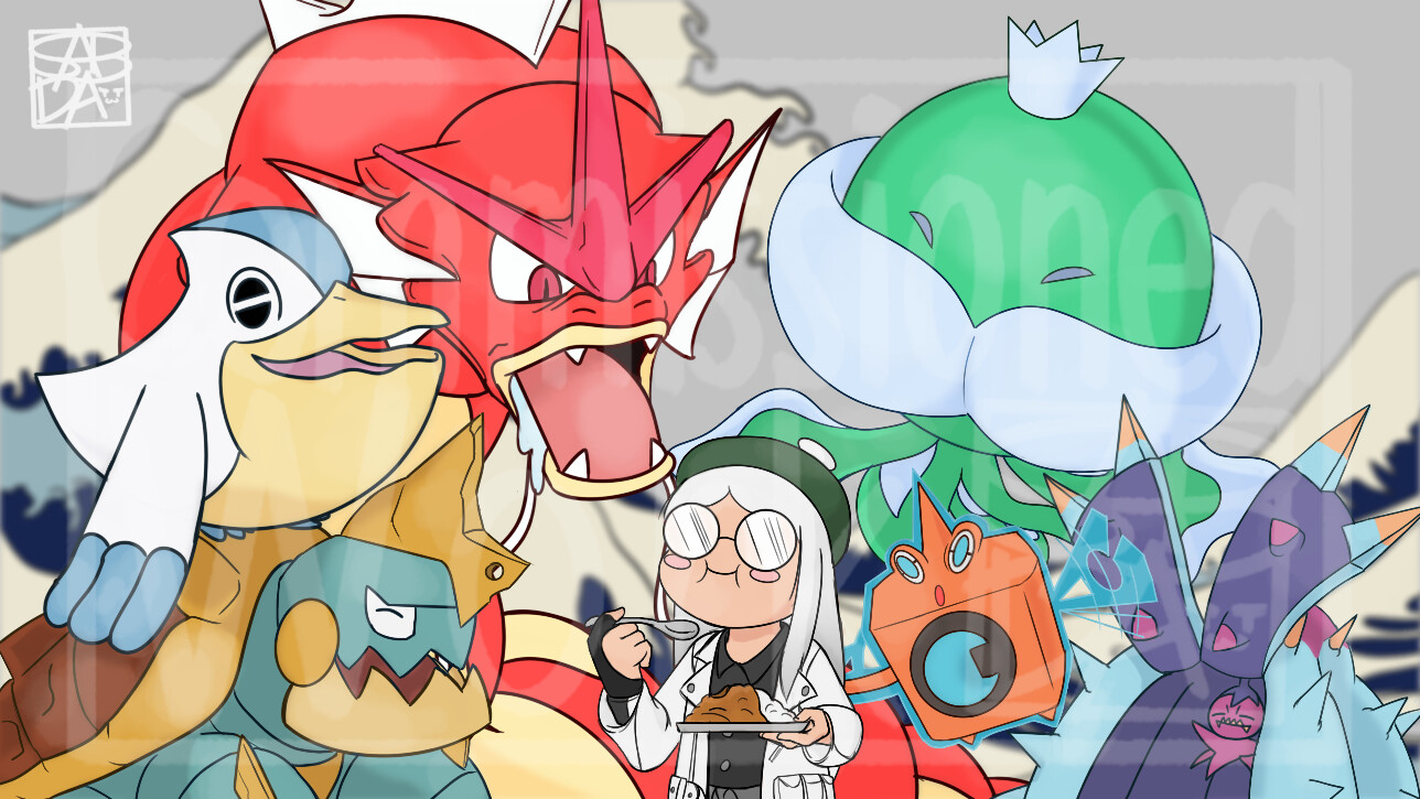 ArtStation - Galar Water Team (Commission)