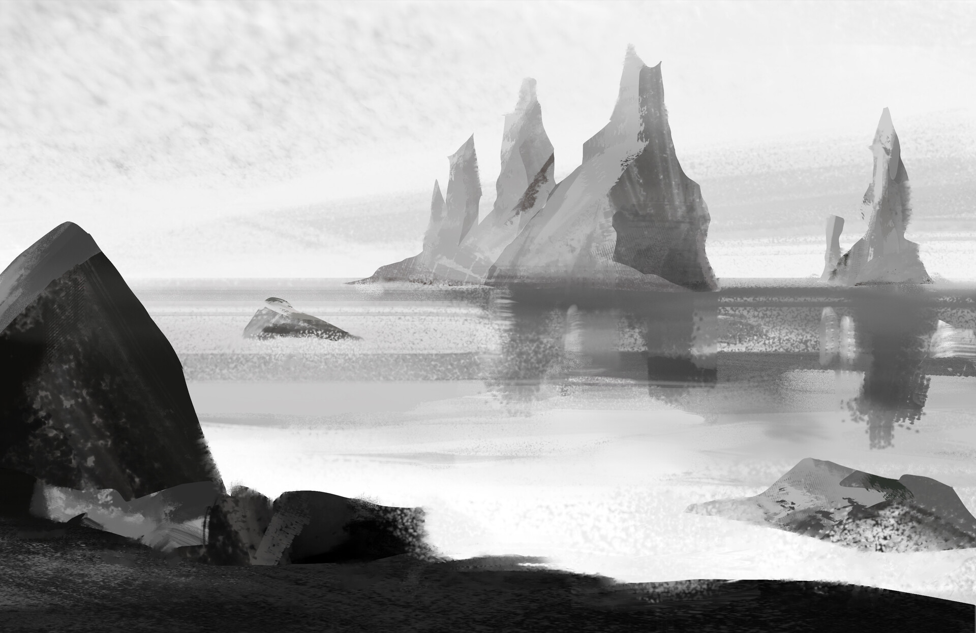 ArtStation - Iceland Seascape Study