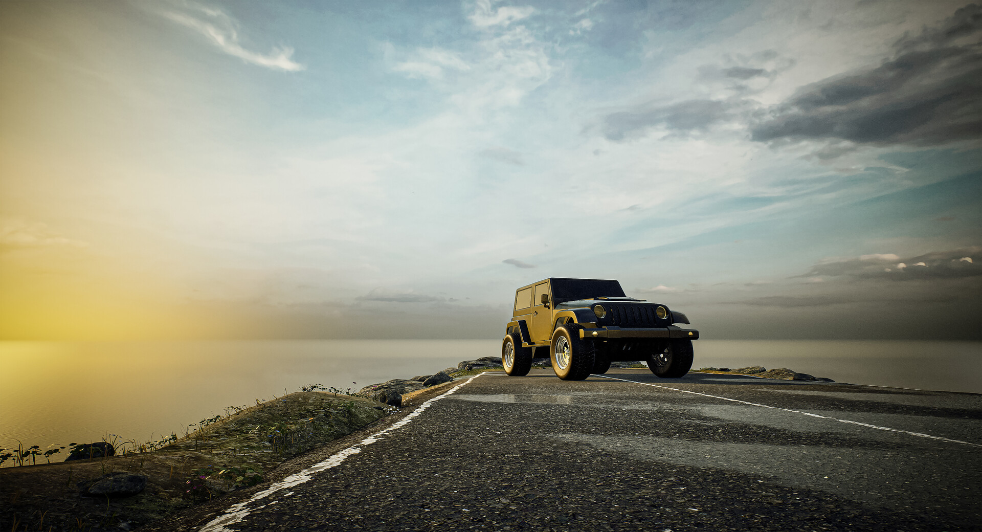 ArtStation - jeep rendering