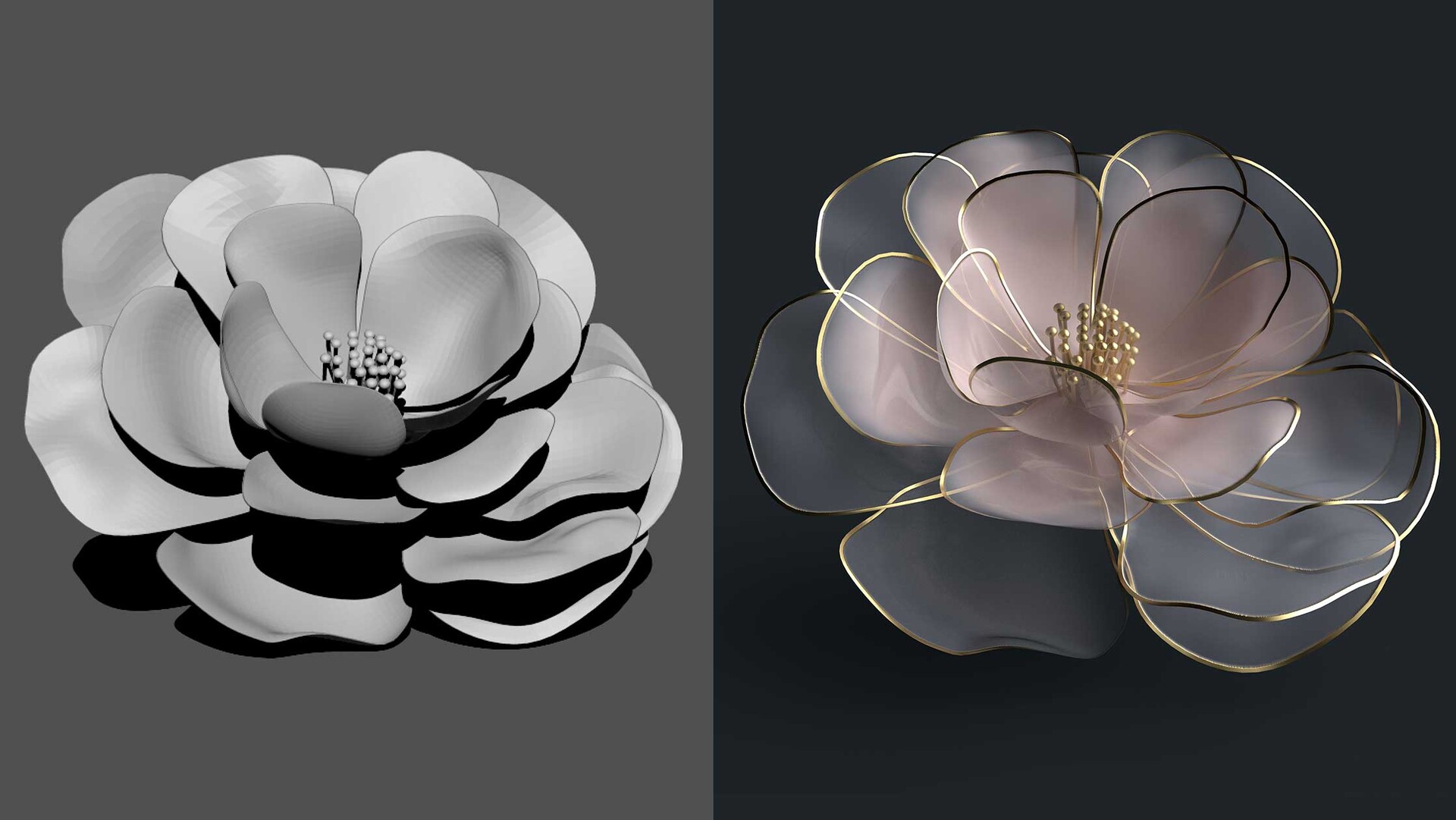 ArtStation - 3D Sketch - Flower, Plant