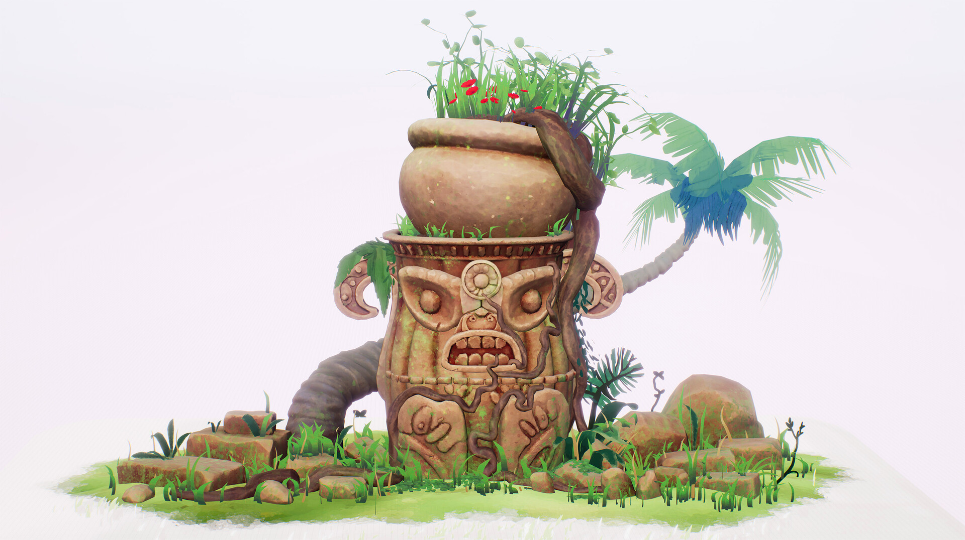 ArtStation - Stylised Jungle Statue