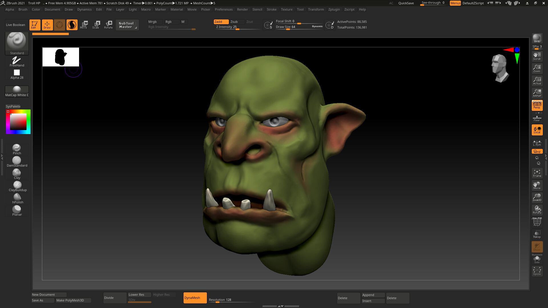 ArtStation - Ogre Head Practice