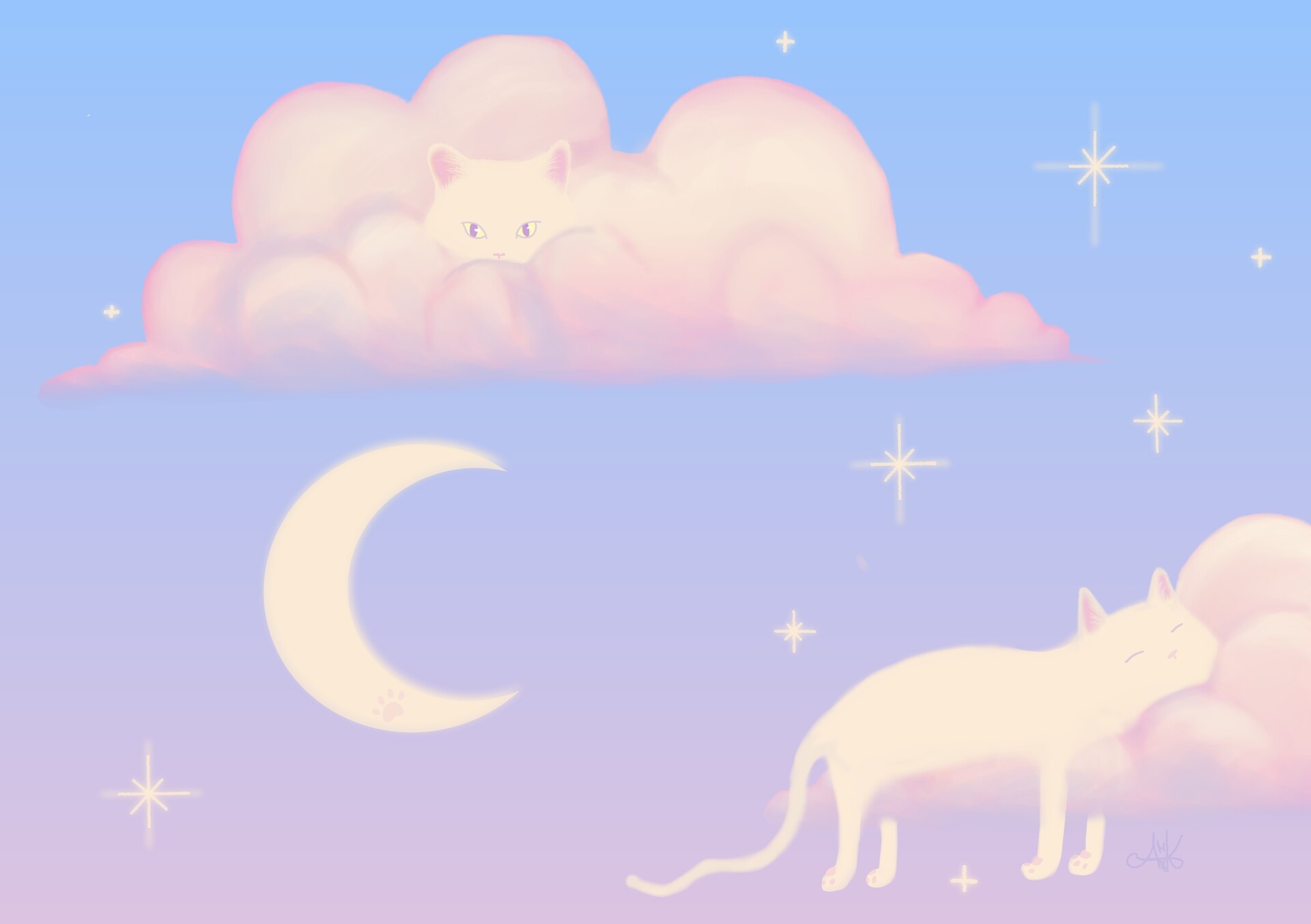 ArtStation - Sky cats