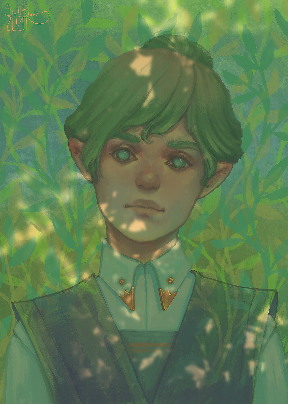 ArtStation - An untitled portrait of an elf