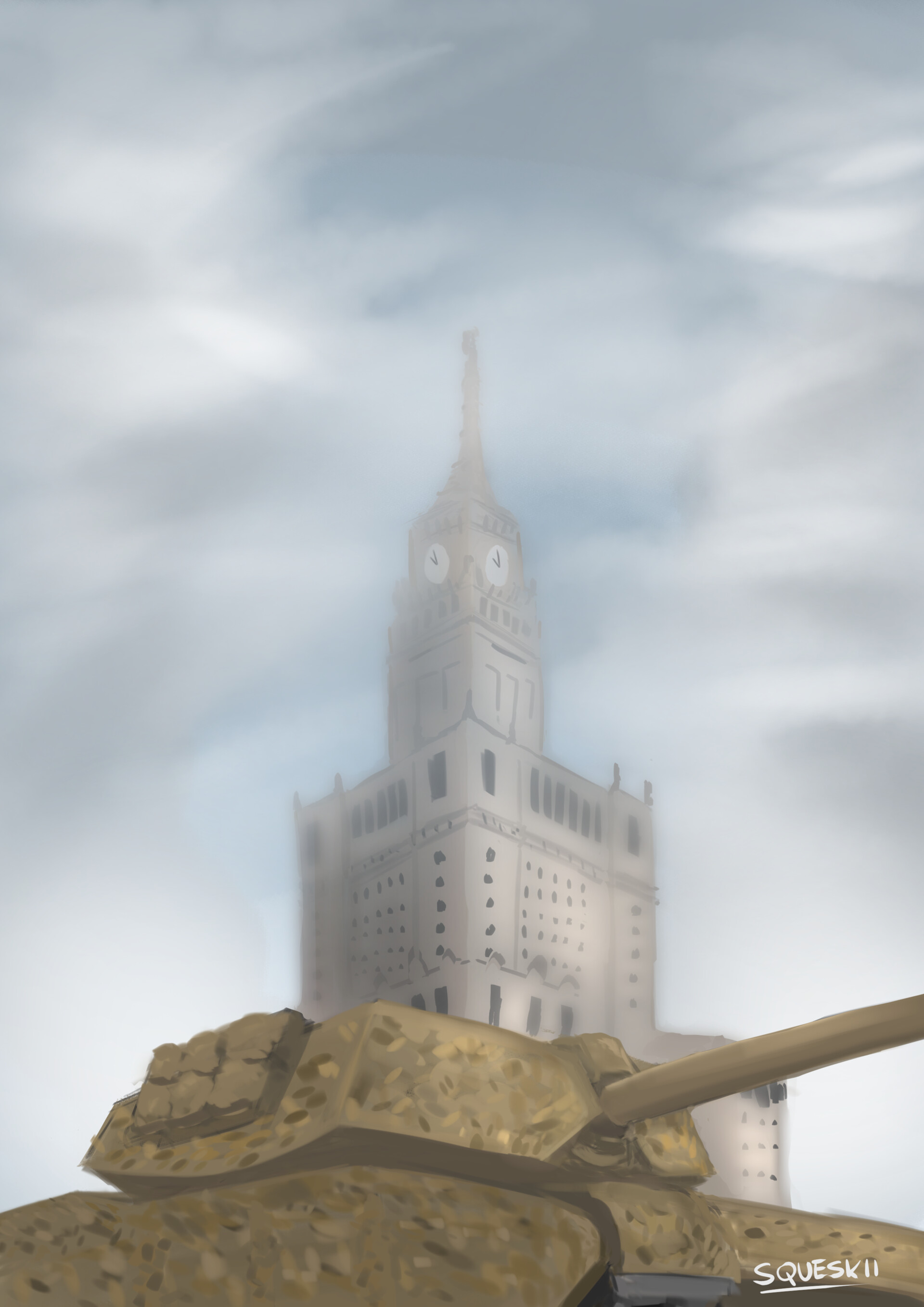ArtStation - Tank in Warsaw
