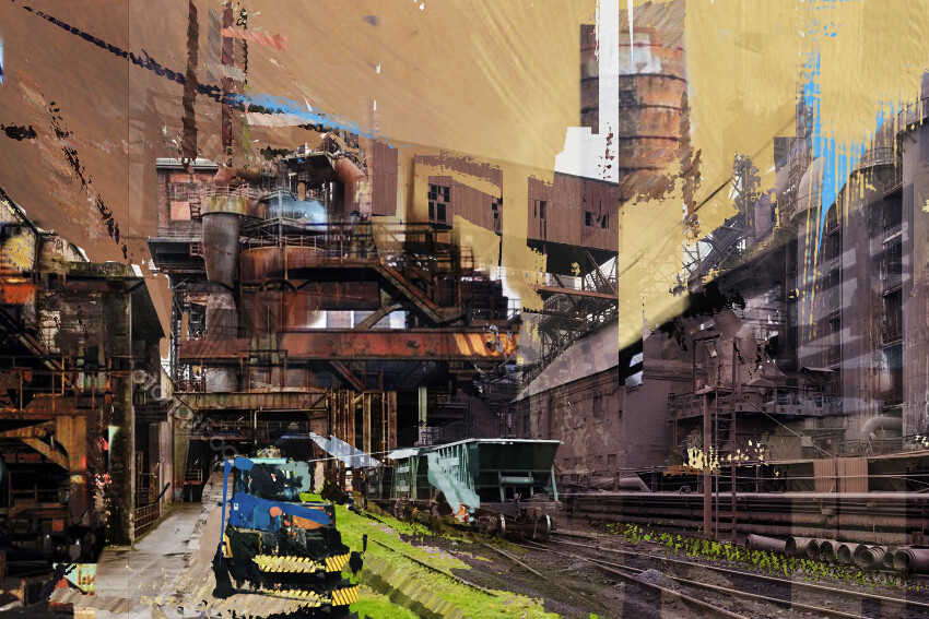 ArtStation - Сoncept for traditional Industrial landscape-9