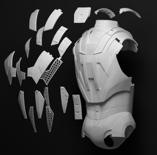 Iron Man Chest Template