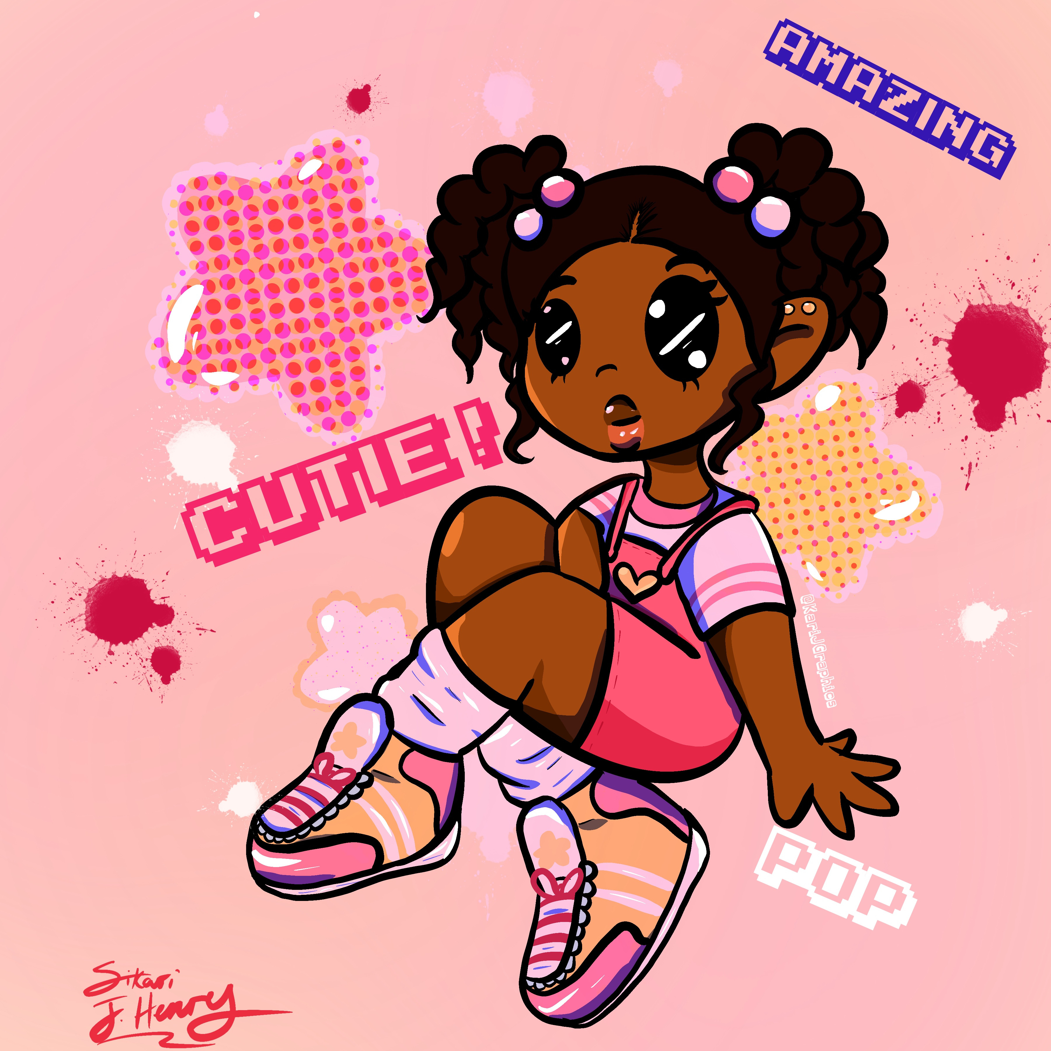 Sikari Henry (KariJGraphics)- Digital Illustration Portfolio, 3D Black art, 3D black character ...