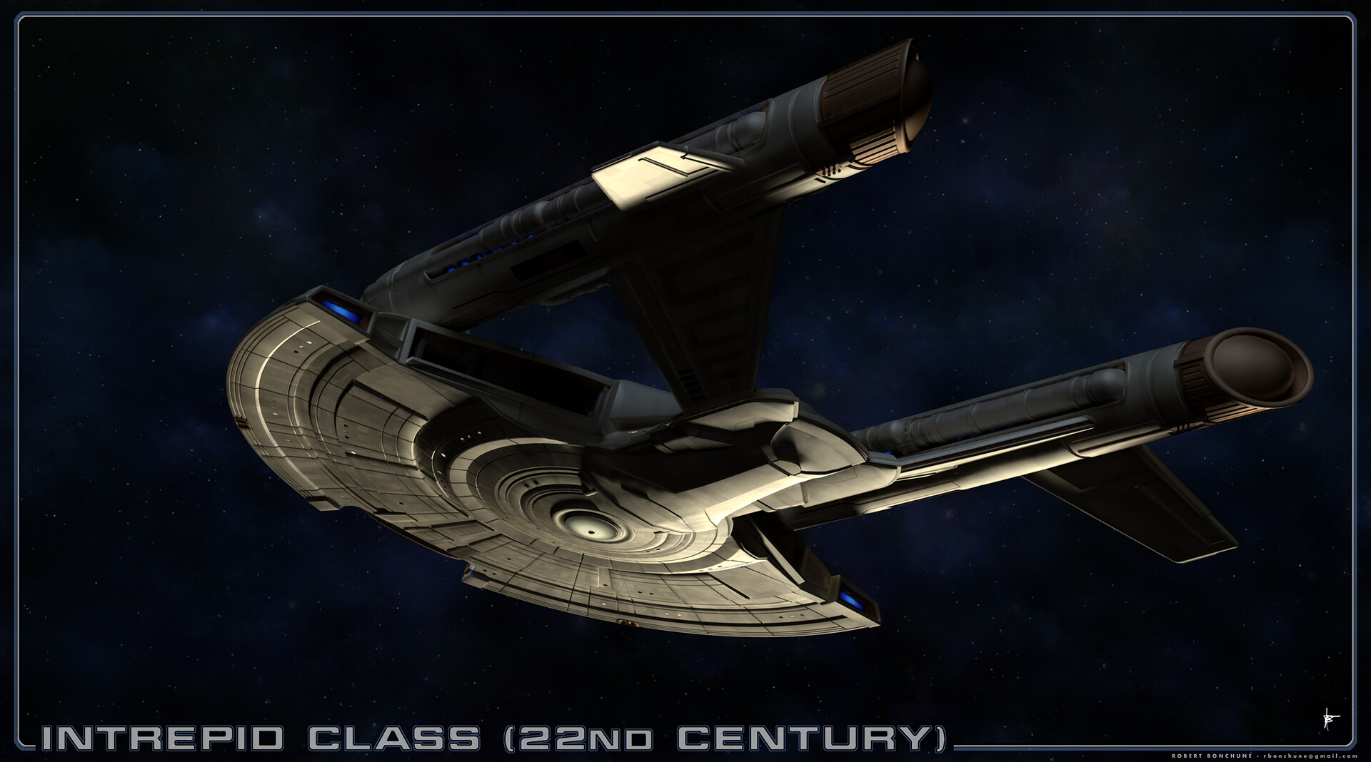Robert Bonchune - Intrepid Class Starship, 22nd Century - (Star Trek ...