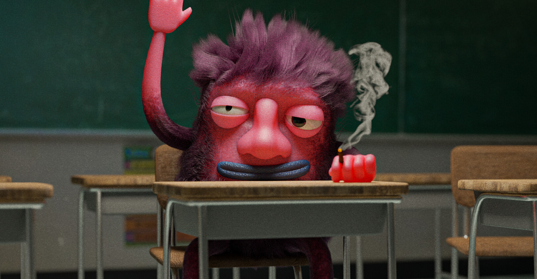 ArtStation - Stoner Student Monster
