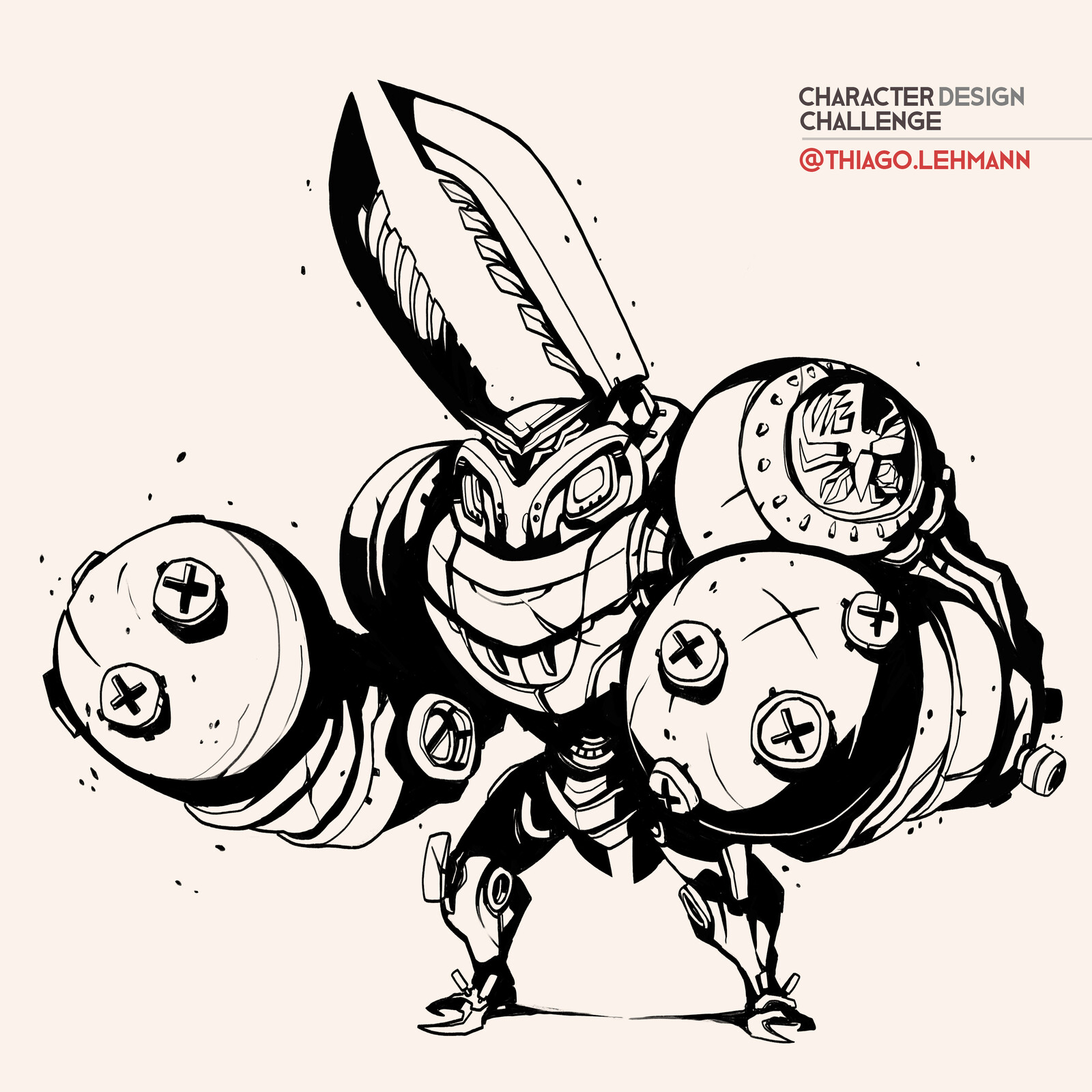 Thiago Lehmann - Beetle Brawler - Character Design Challenge