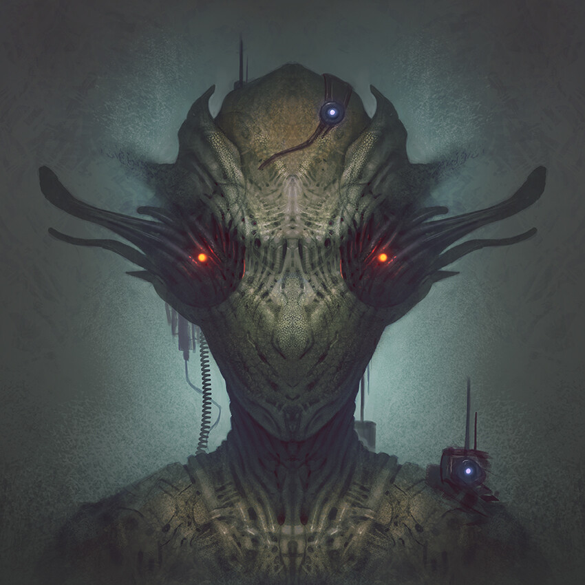 ArtStation - Alien speed painting - step by step process - happy ...