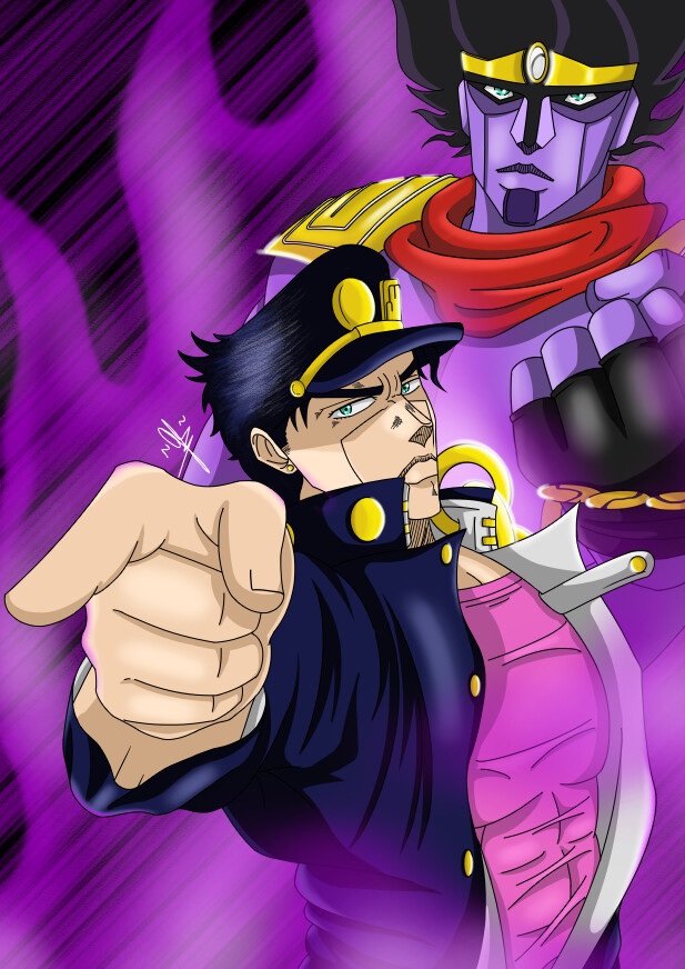 ArtStation - JoJo's Bizarre Adventure - Kujo Jotaro & Star Platinum