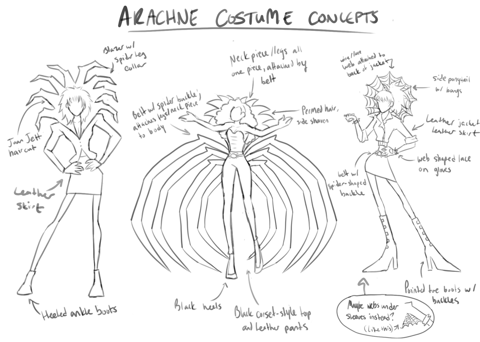 ArtStation - Costume Concepts - Arachne and Athena