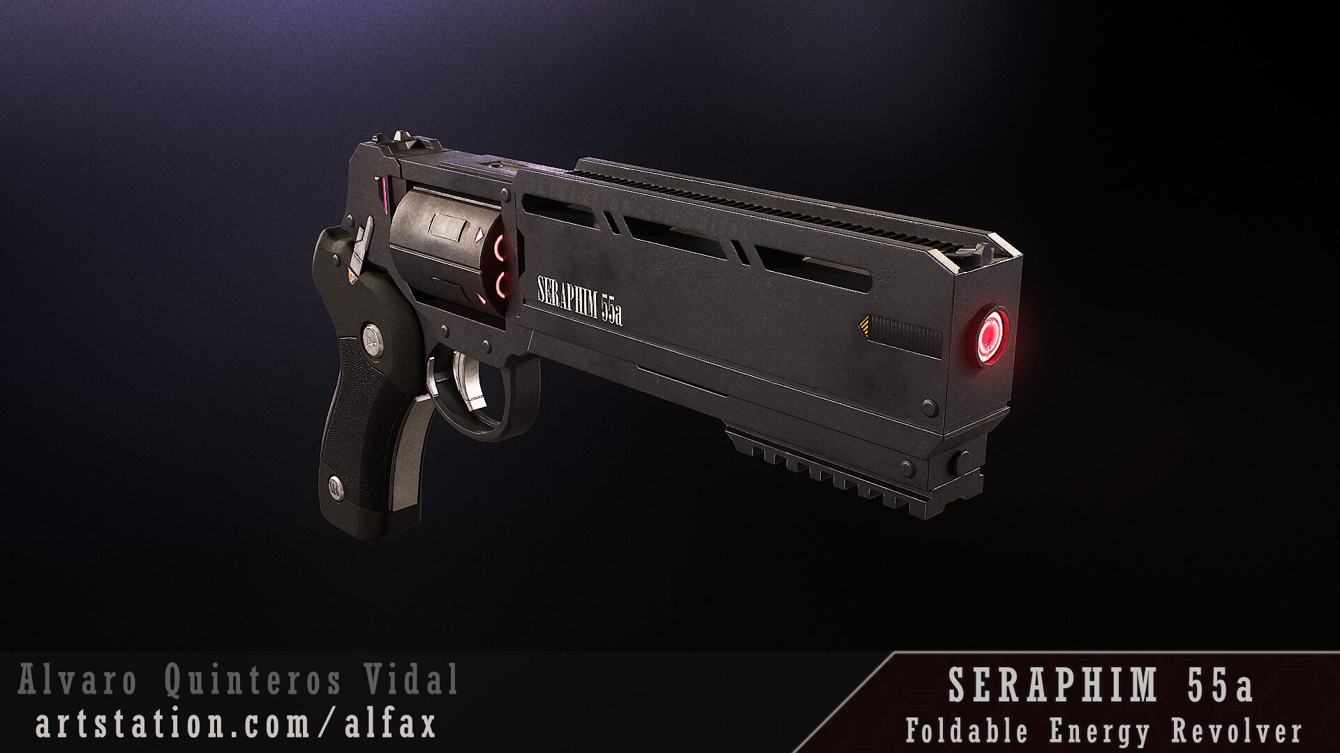 ArtStation - Foldable Energy Revolver - Seraphim 55a
