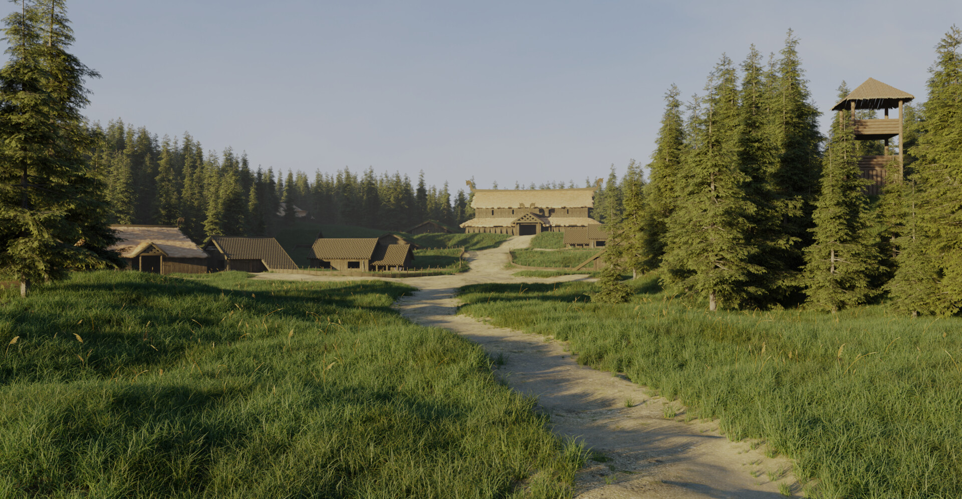 ArtStation - Viking village