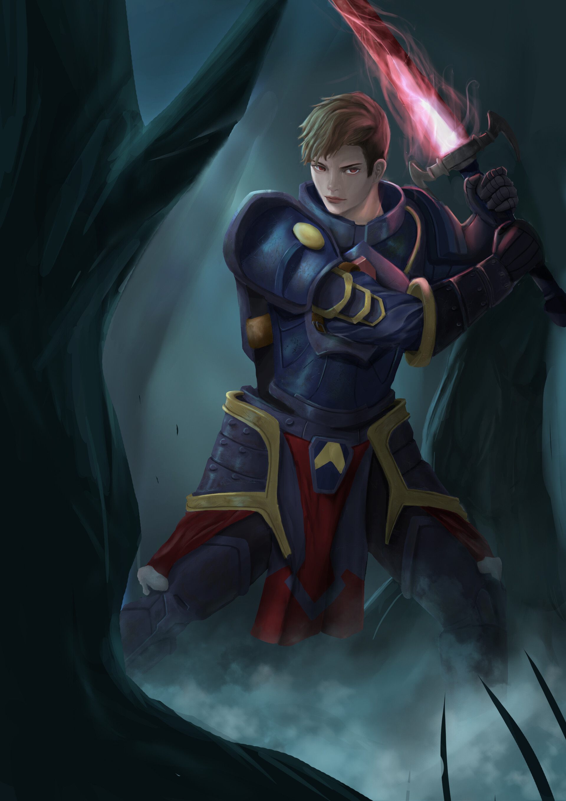 ArtStation - Fantasy knight college assignment