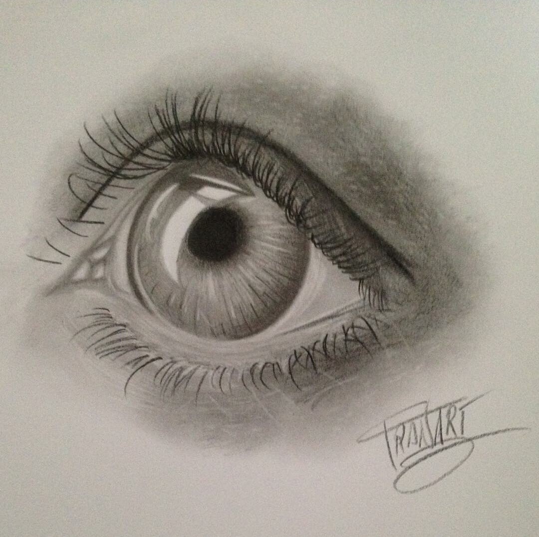 ArtStation - Eye Traditional Drawing