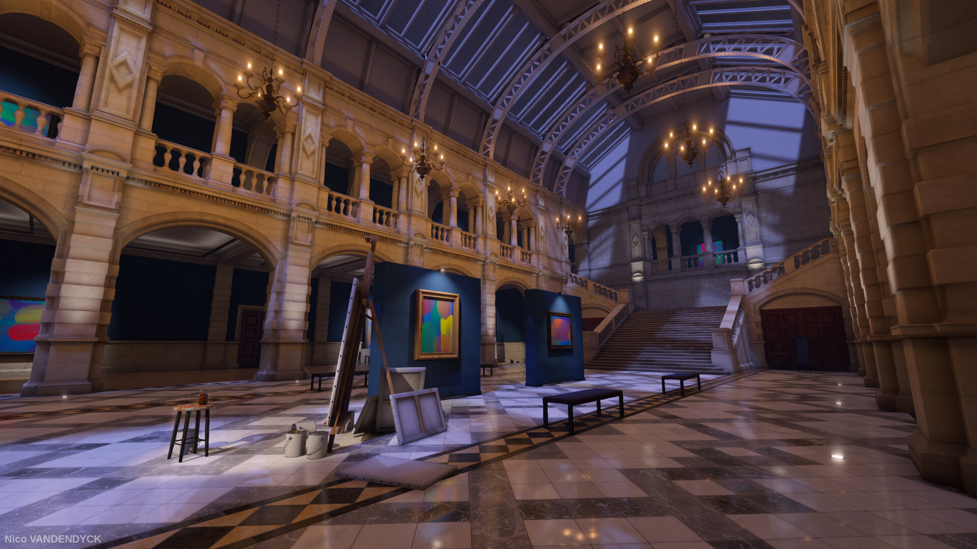 ArtStation - Museum by night