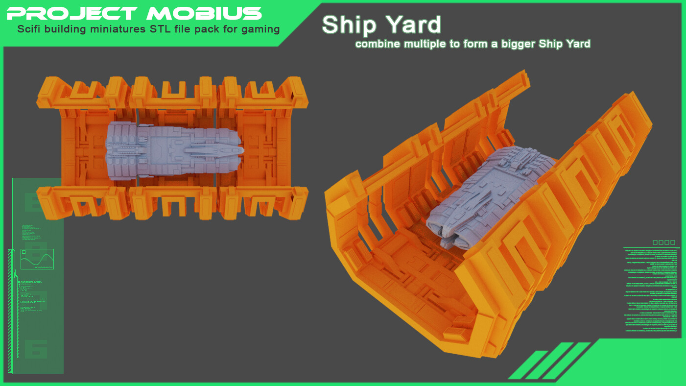 Project Mobius - 3D Printable Scifi Structures