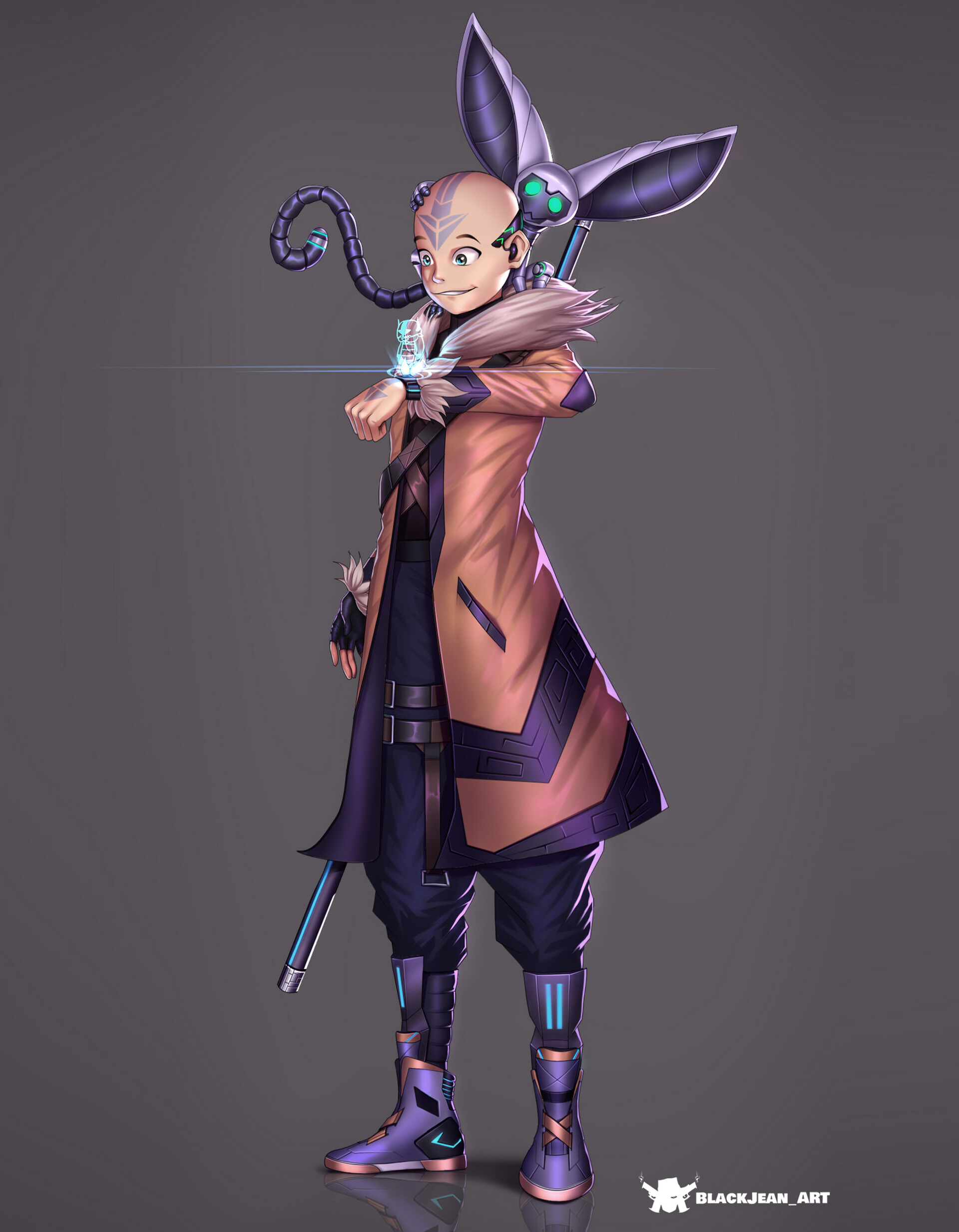 ArtStation - The Captain Aang Cyberpunk Style has Returned! 🌪️