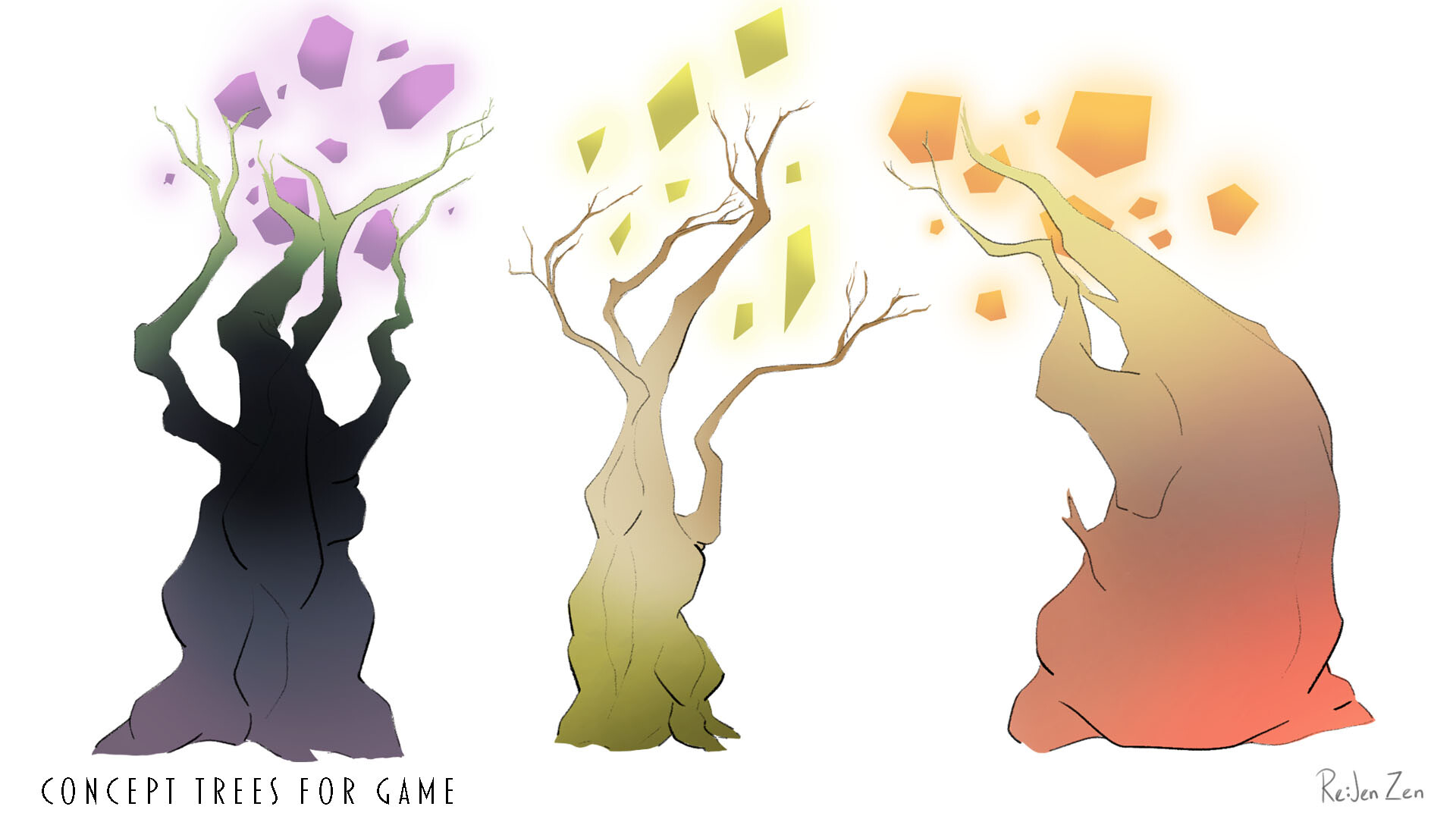 ArtStation - Tree Concepts for Video Games