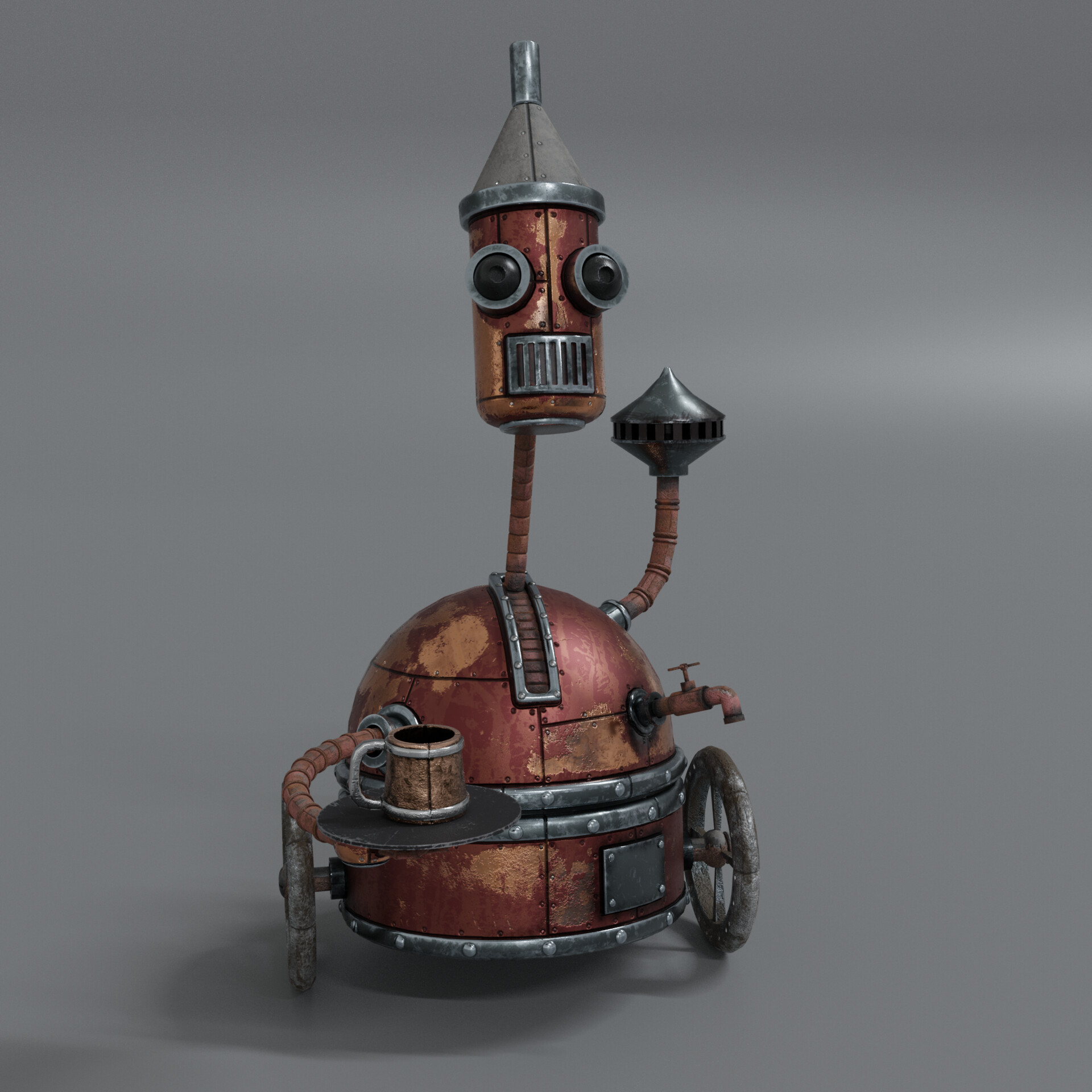 ArtStation - Steampunk Robot Design