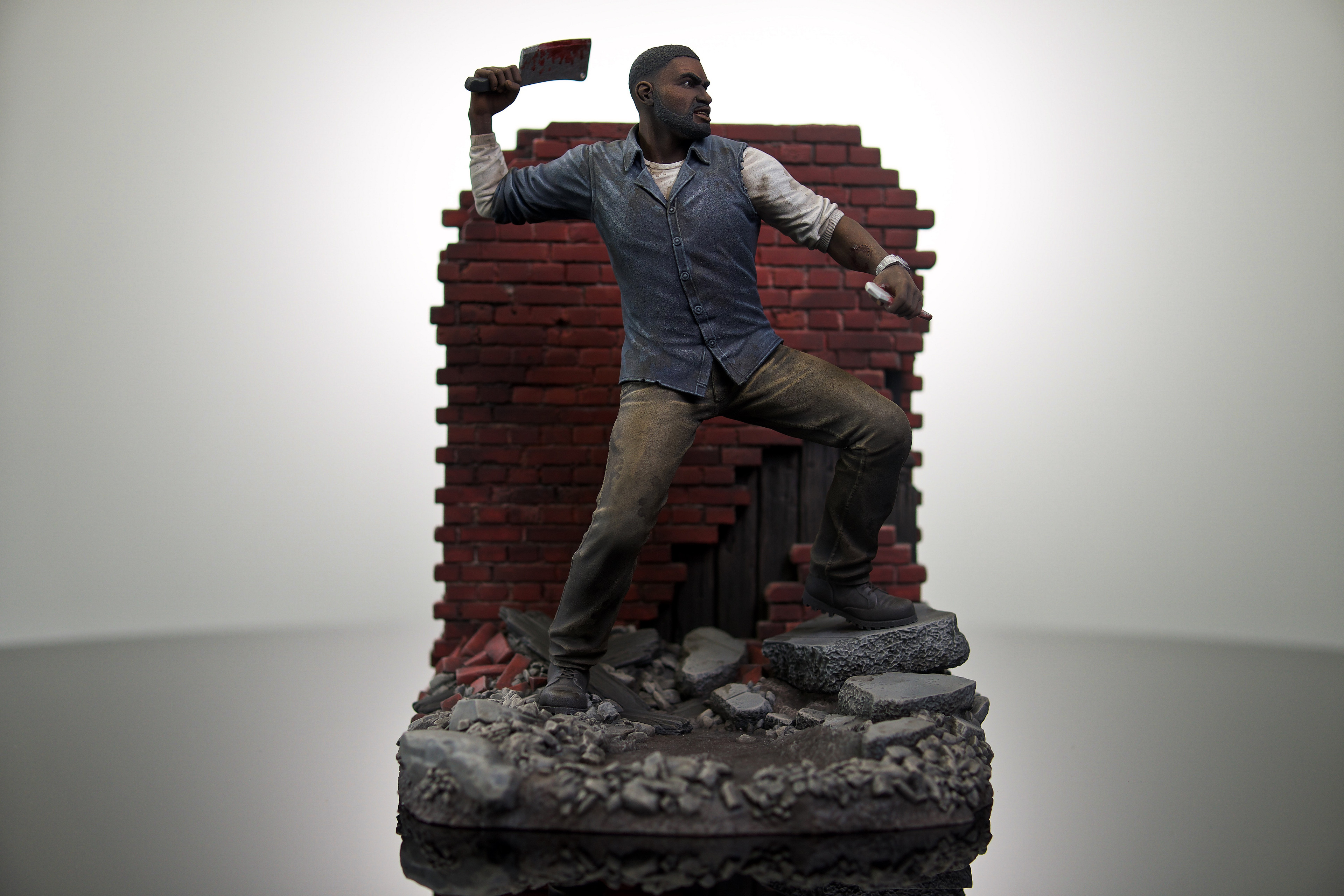 Michael Jenkins - Telltale's The Walking Dead: Lee and Clem Statues