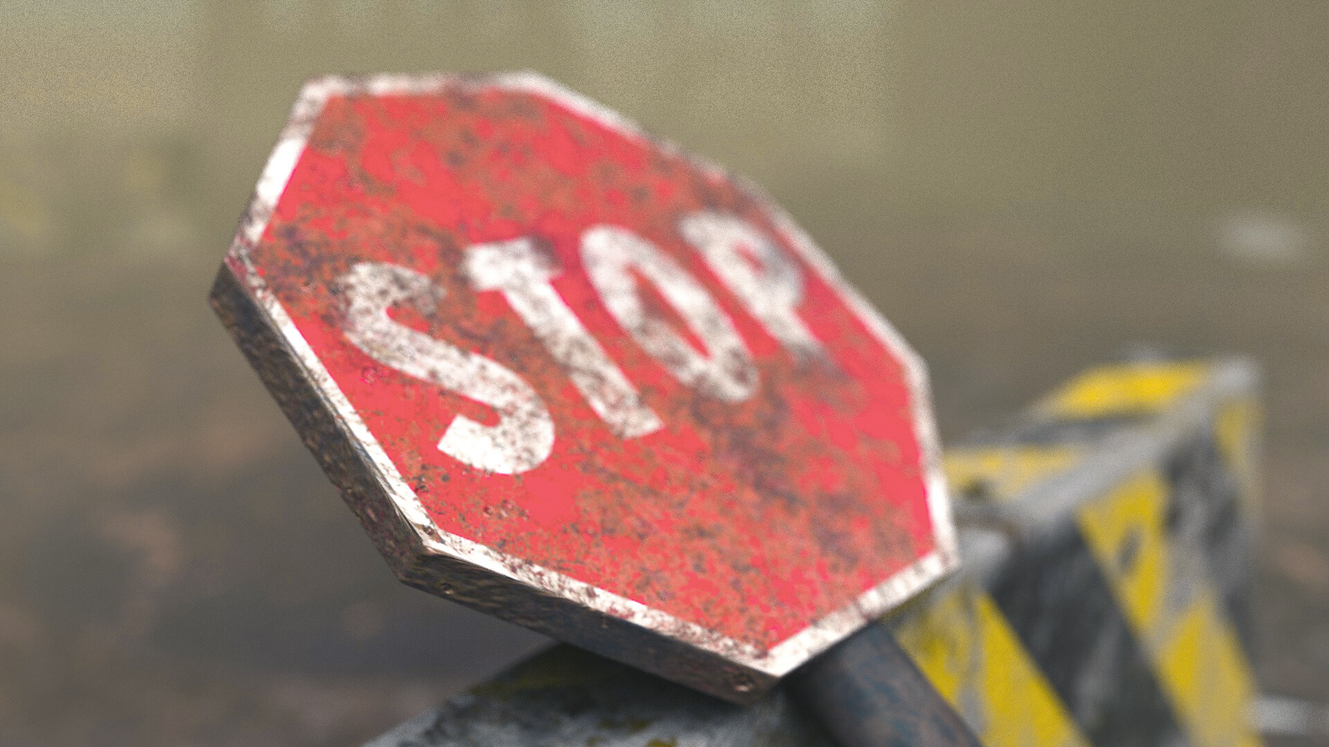 ArtStation - Stop sign