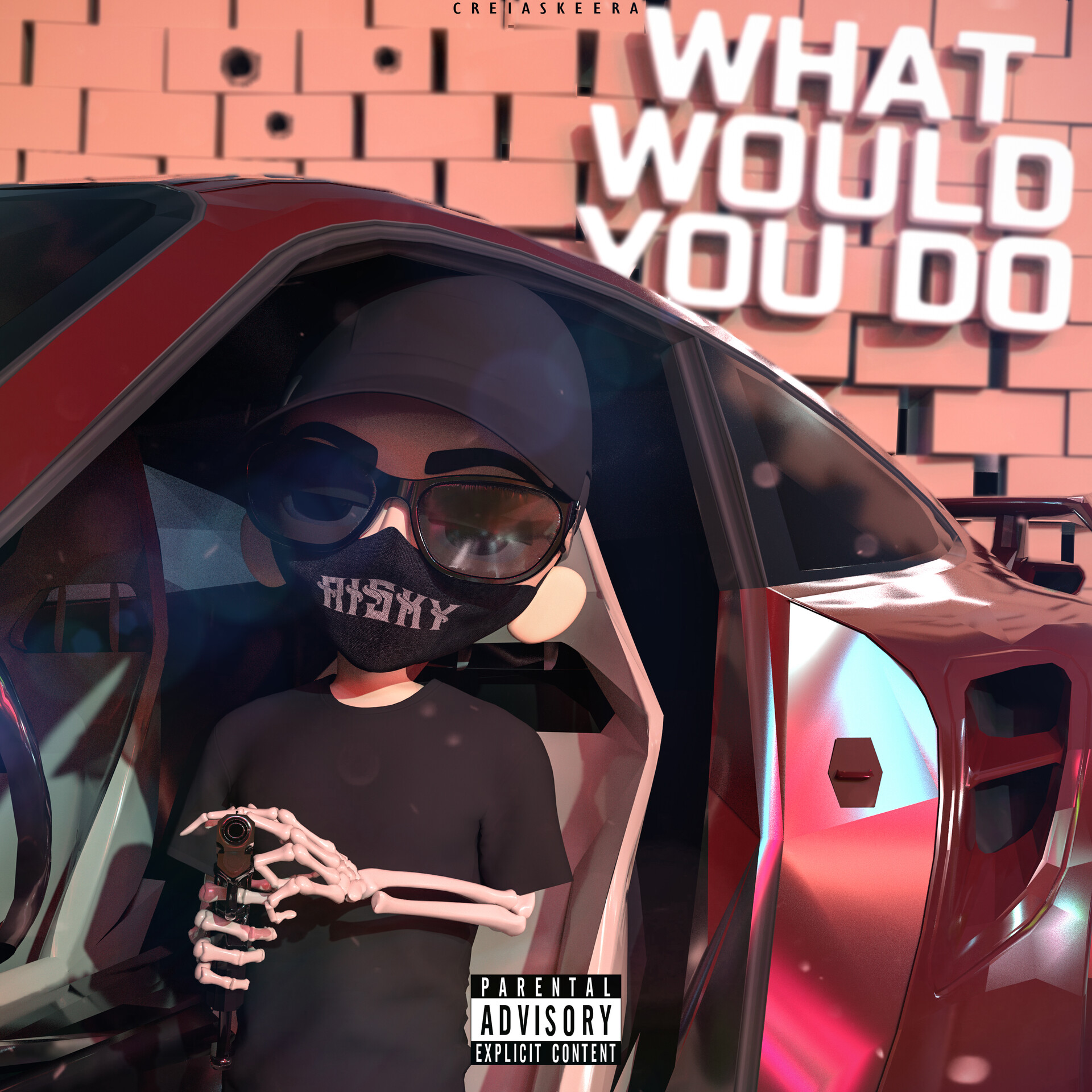 ArtStation - Cover for "What Would You Do" by Risky (artwork by me)